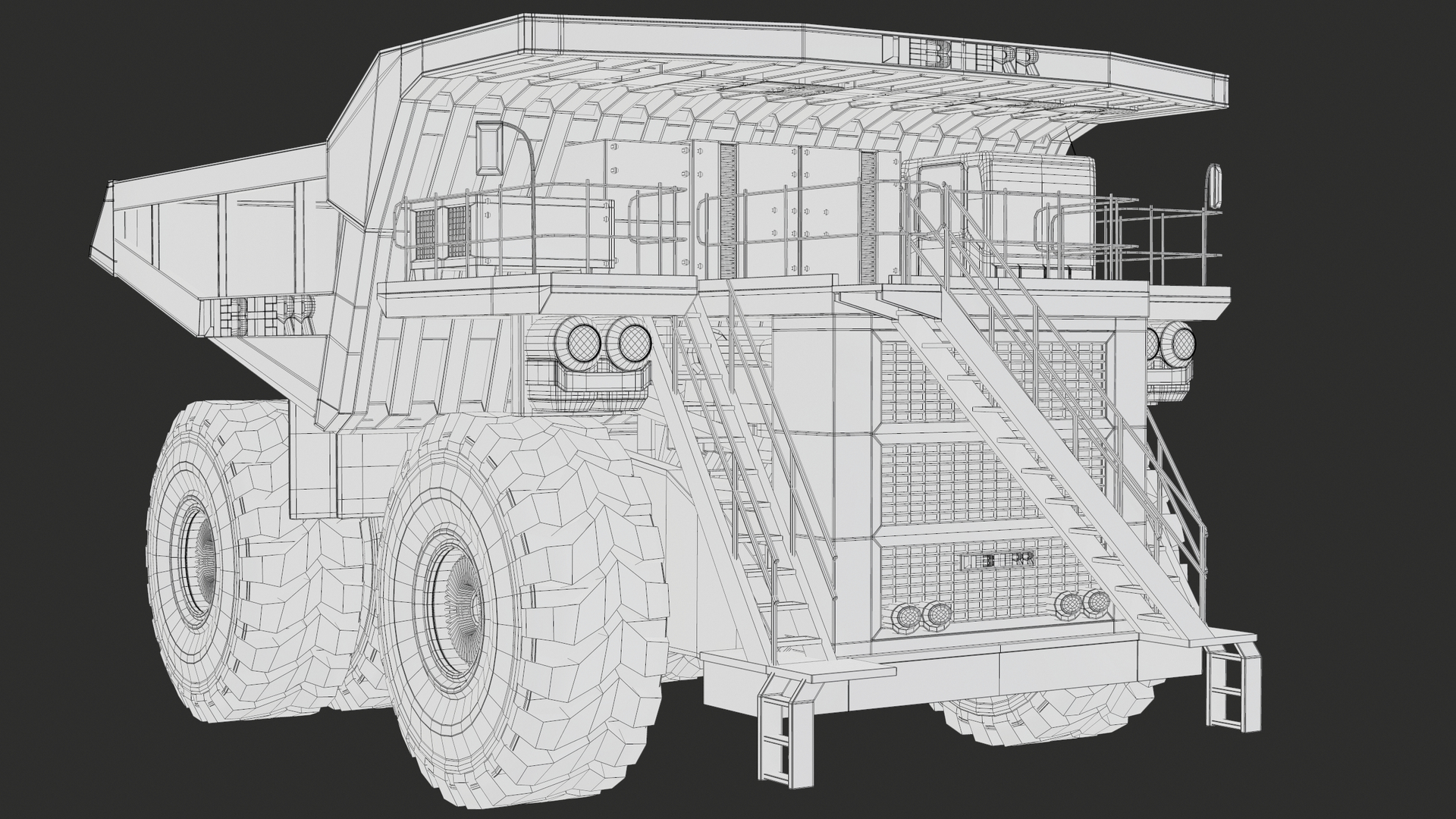 Dump truck liebherr t282 3D model - TurboSquid 1712464