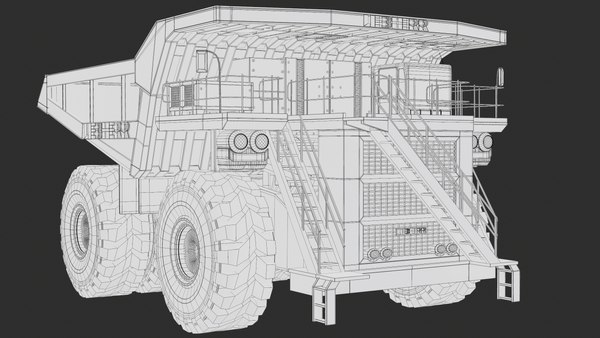 광산 덤프 트럭 Liebherr T282 시리즈 흰색 PBR 3D 모델 - TurboSquid 1712464