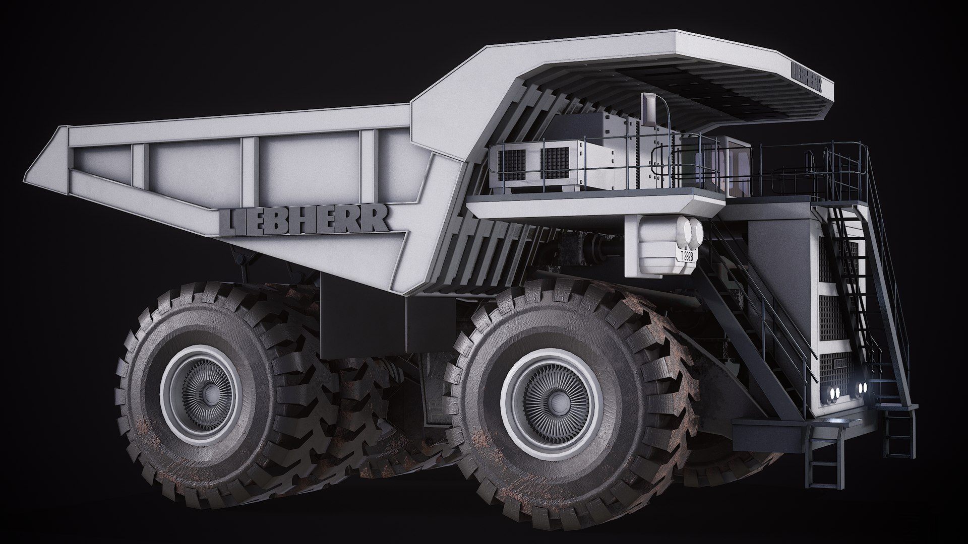 Dump Truck Liebherr T282 3D Model - TurboSquid 1712464