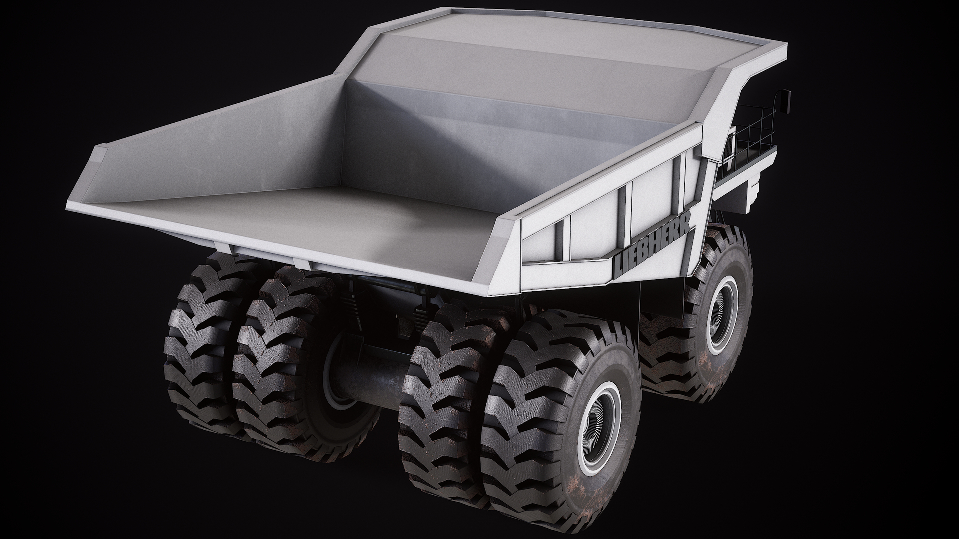 광산 덤프 트럭 Liebherr T282 시리즈 흰색 PBR 3D 모델 - TurboSquid 1712464