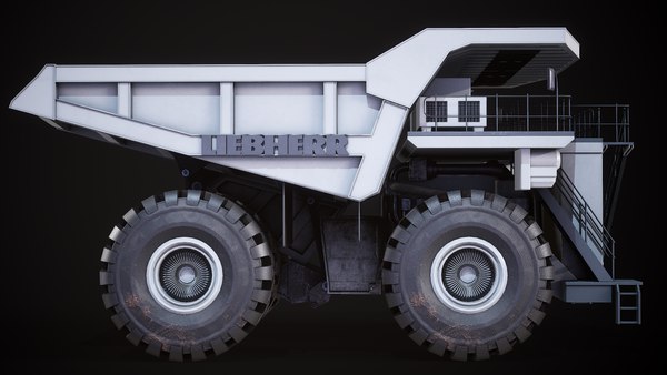 광산 덤프 트럭 Liebherr T282 시리즈 흰색 PBR 3D 모델 - TurboSquid 1712464