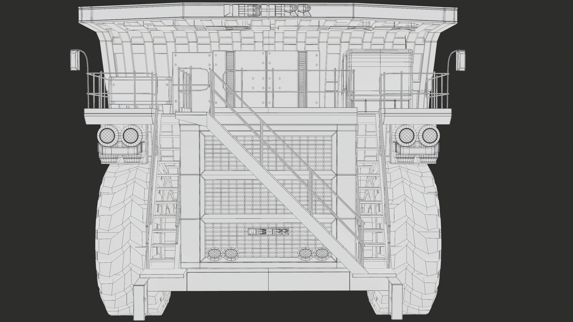 Dump truck liebherr t282 3D model - TurboSquid 1712464
