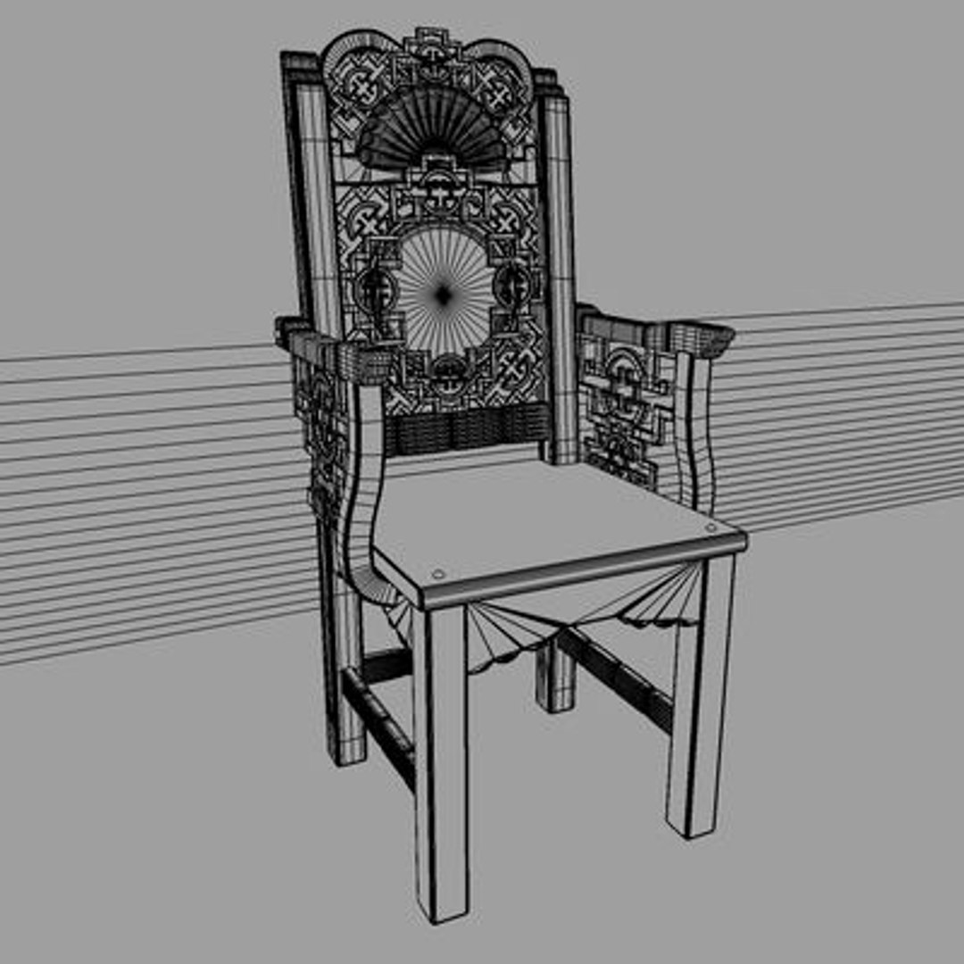3d Chinese Chair Model