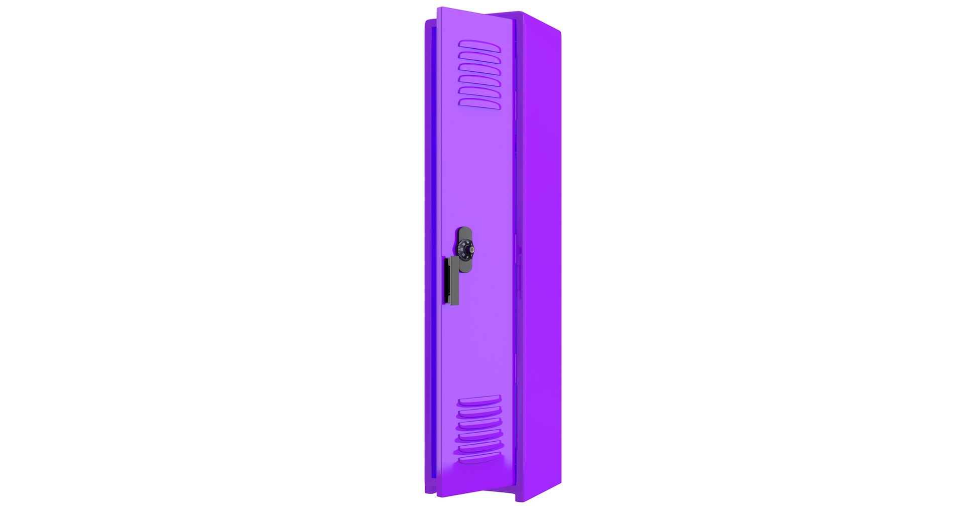 3D Locker Purple Model - TurboSquid 1342012