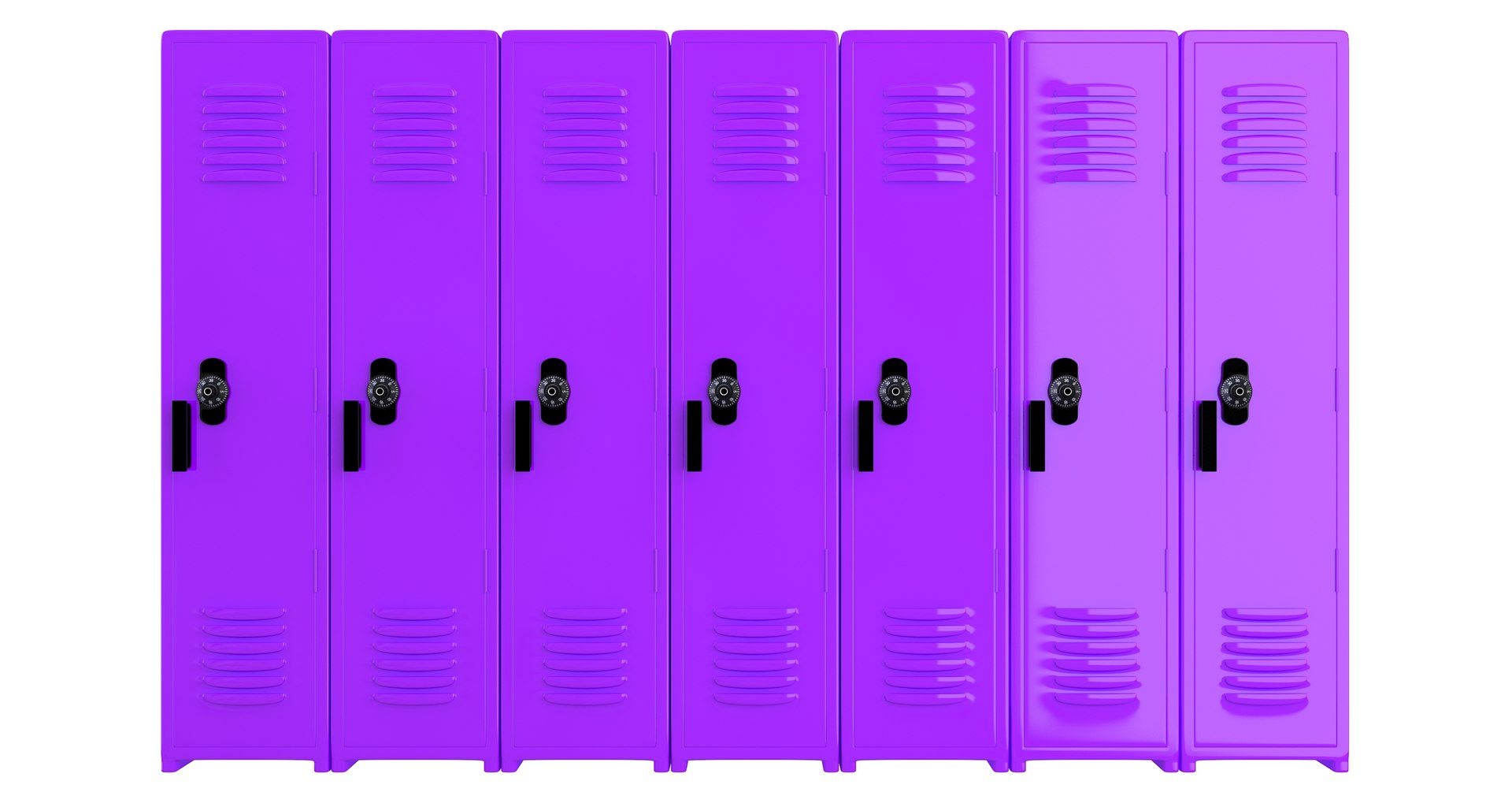 3D Locker Purple Model - TurboSquid 1342012
