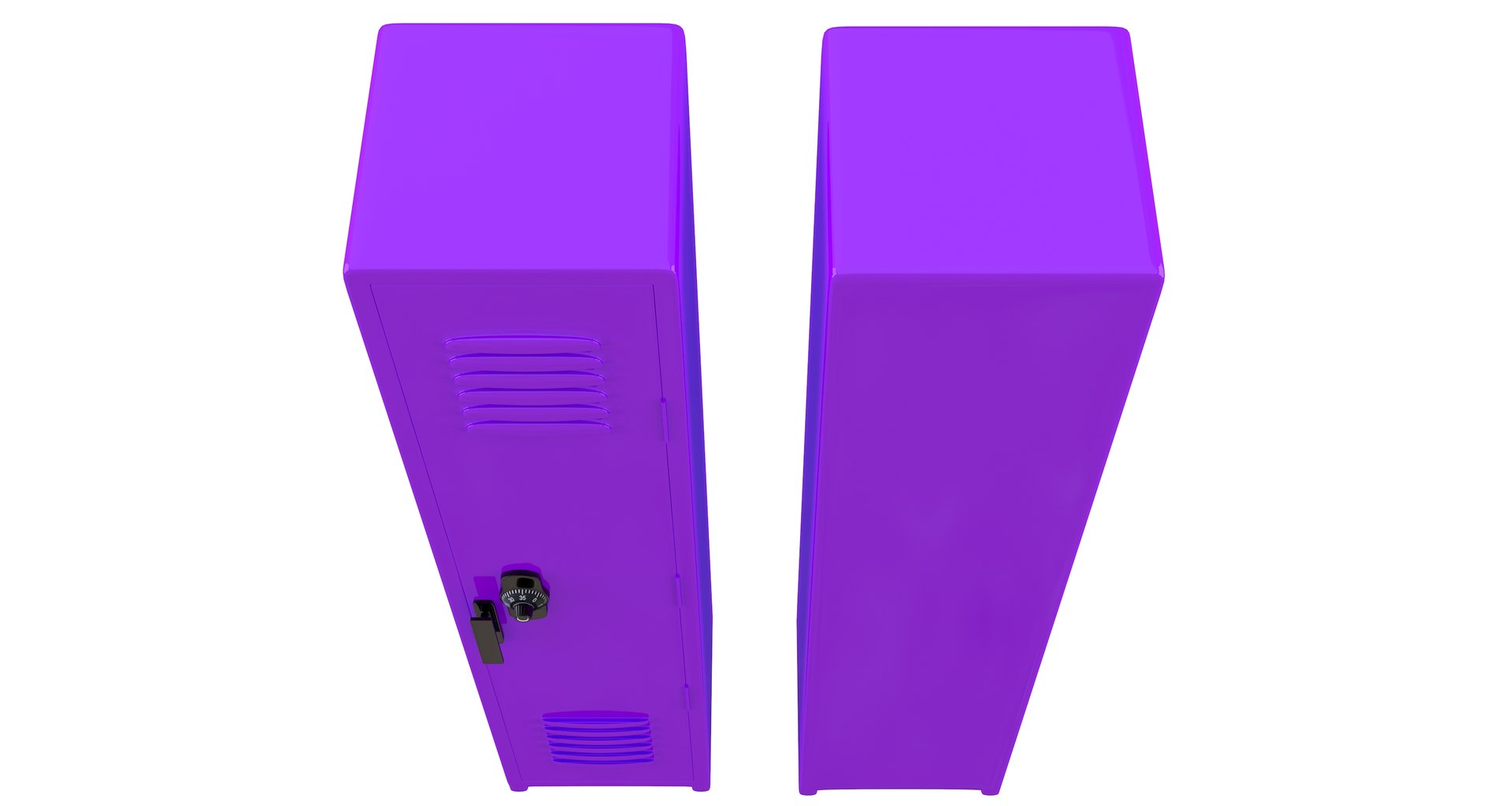 3D Locker Purple Model - TurboSquid 1342012