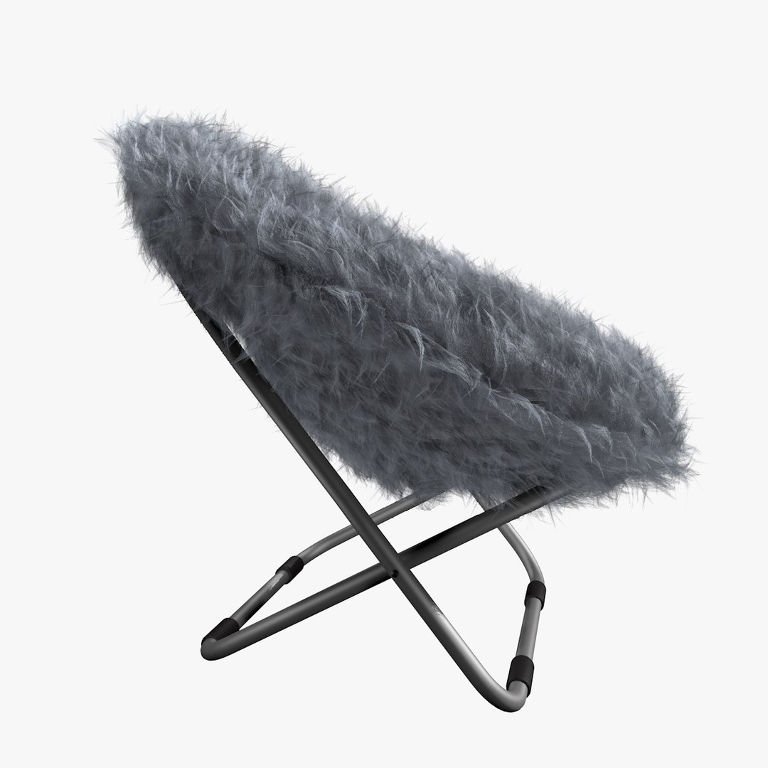 3D Model Blue Gray Fur Rific - TurboSquid 1461336