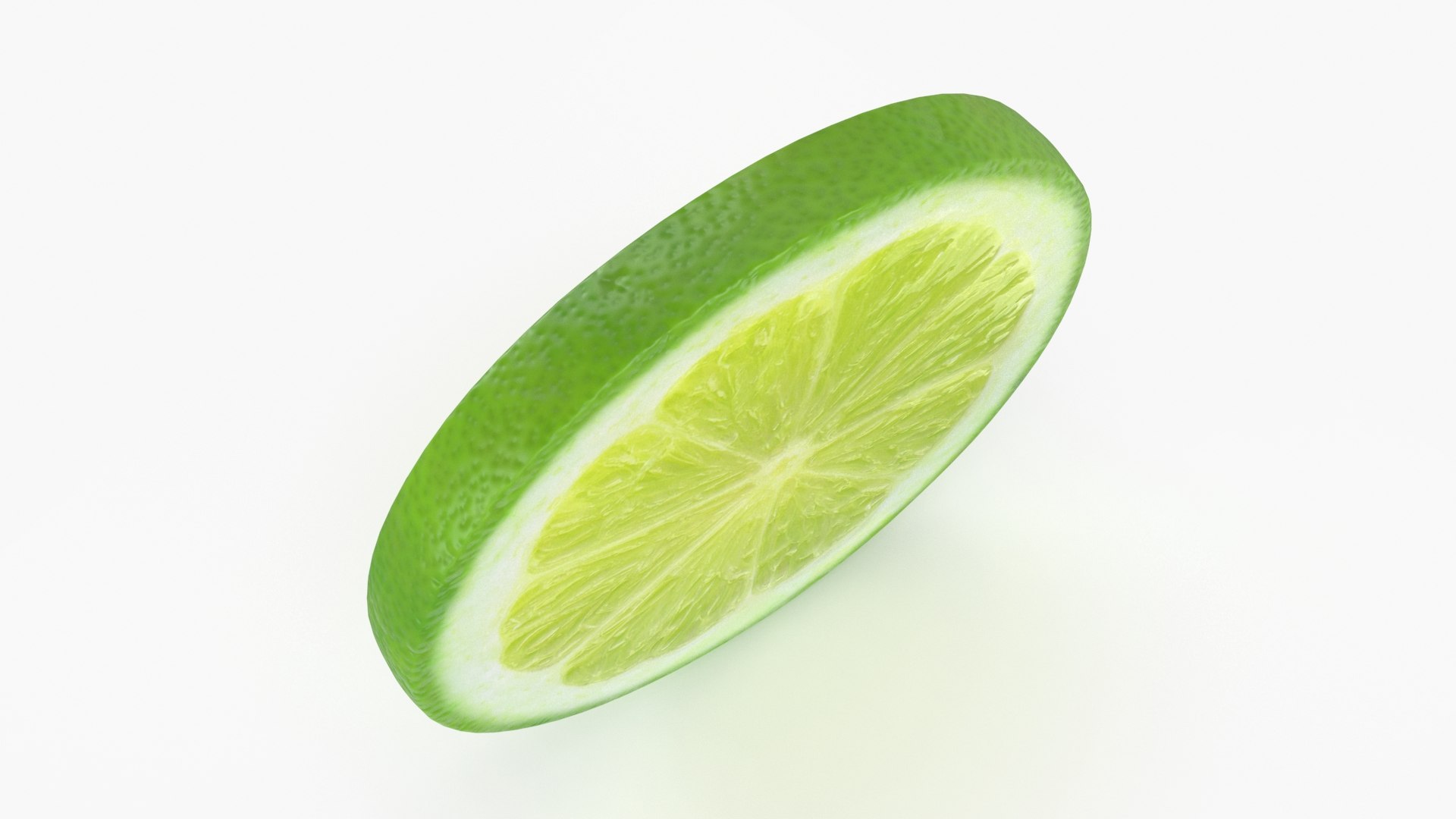 Round Lime Slice Model - TurboSquid 1990158