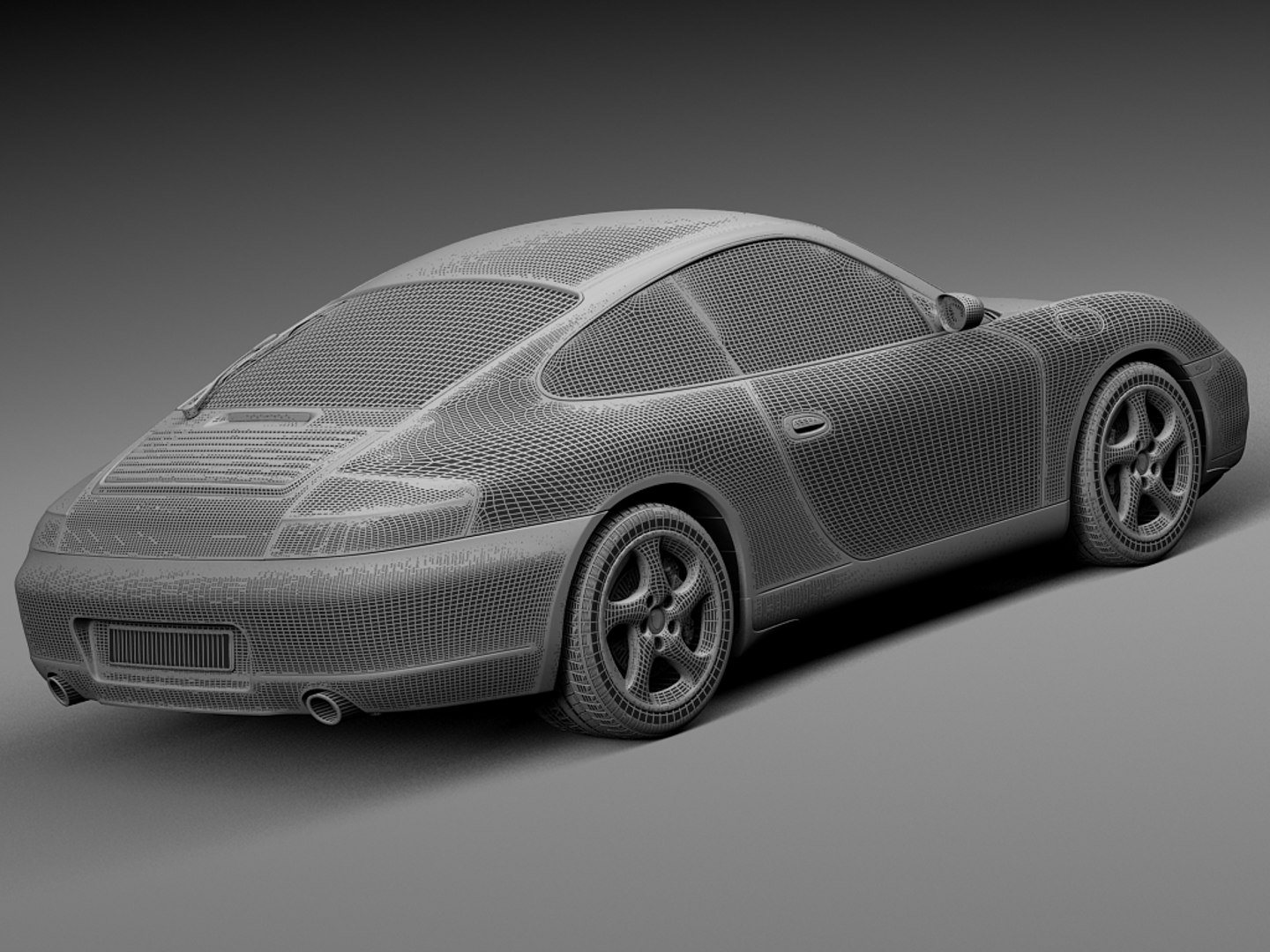 porsche 1997 2001 3d obj