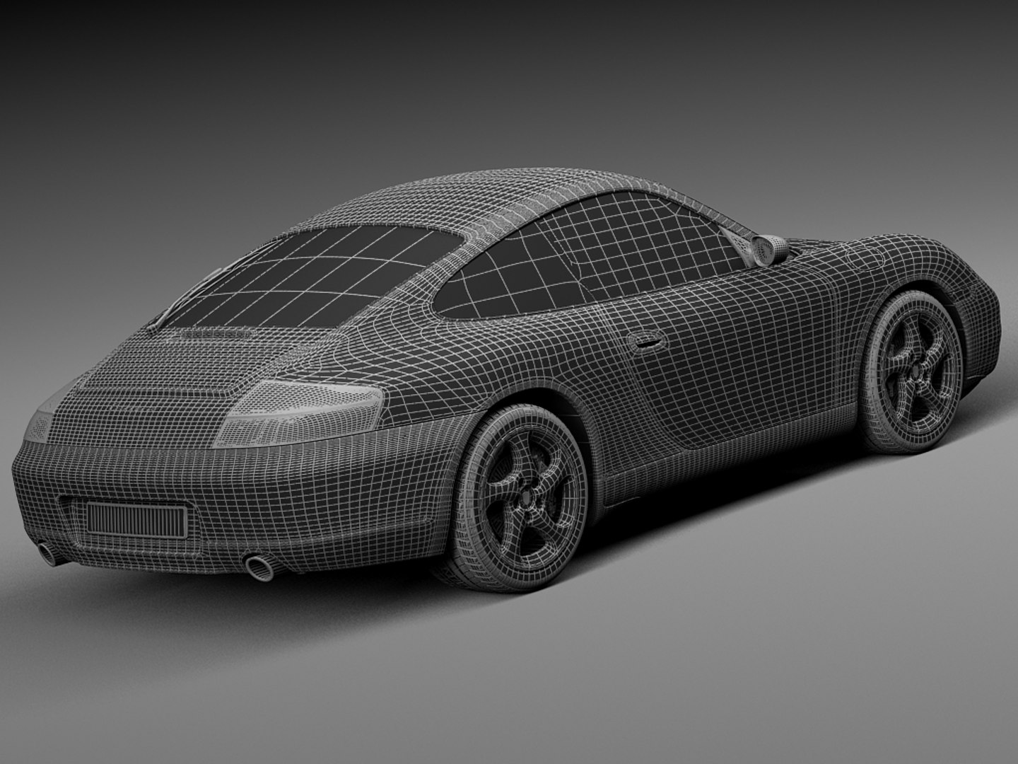 porsche 1997 2001 3d obj