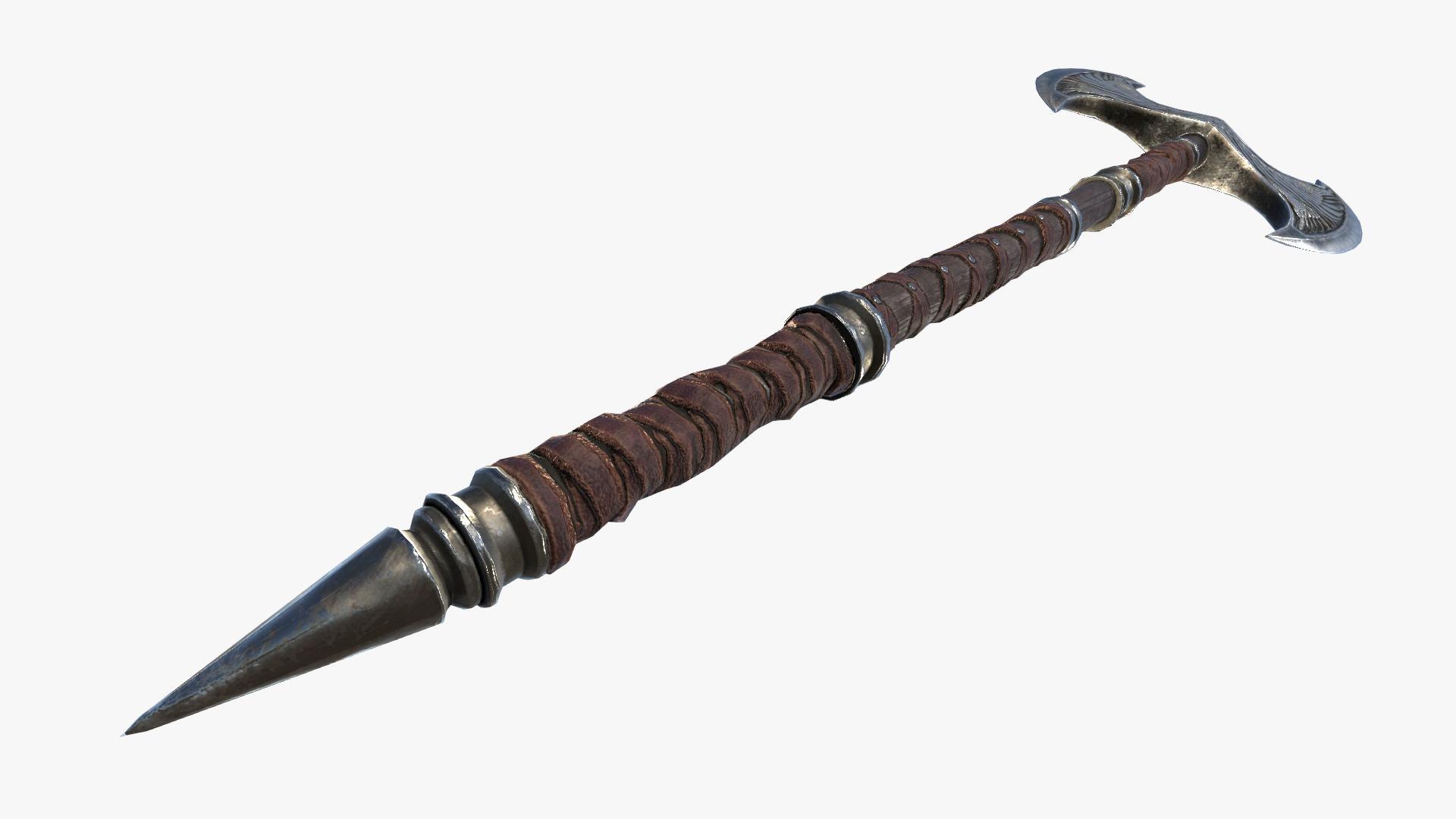 3D Fantasy Axe RPG Great Axe Battle Axe Great-axe Battle-axe Hand ...