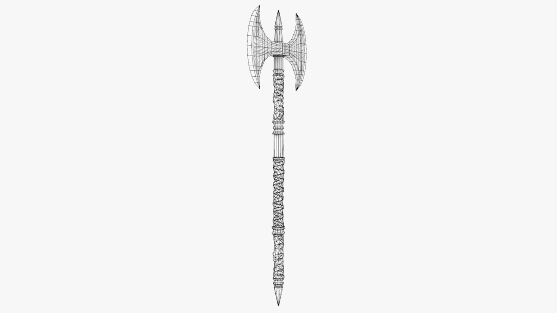 3D Fantasy Axe RPG Great Axe Battle Axe Great-axe Battle-axe Hand ...