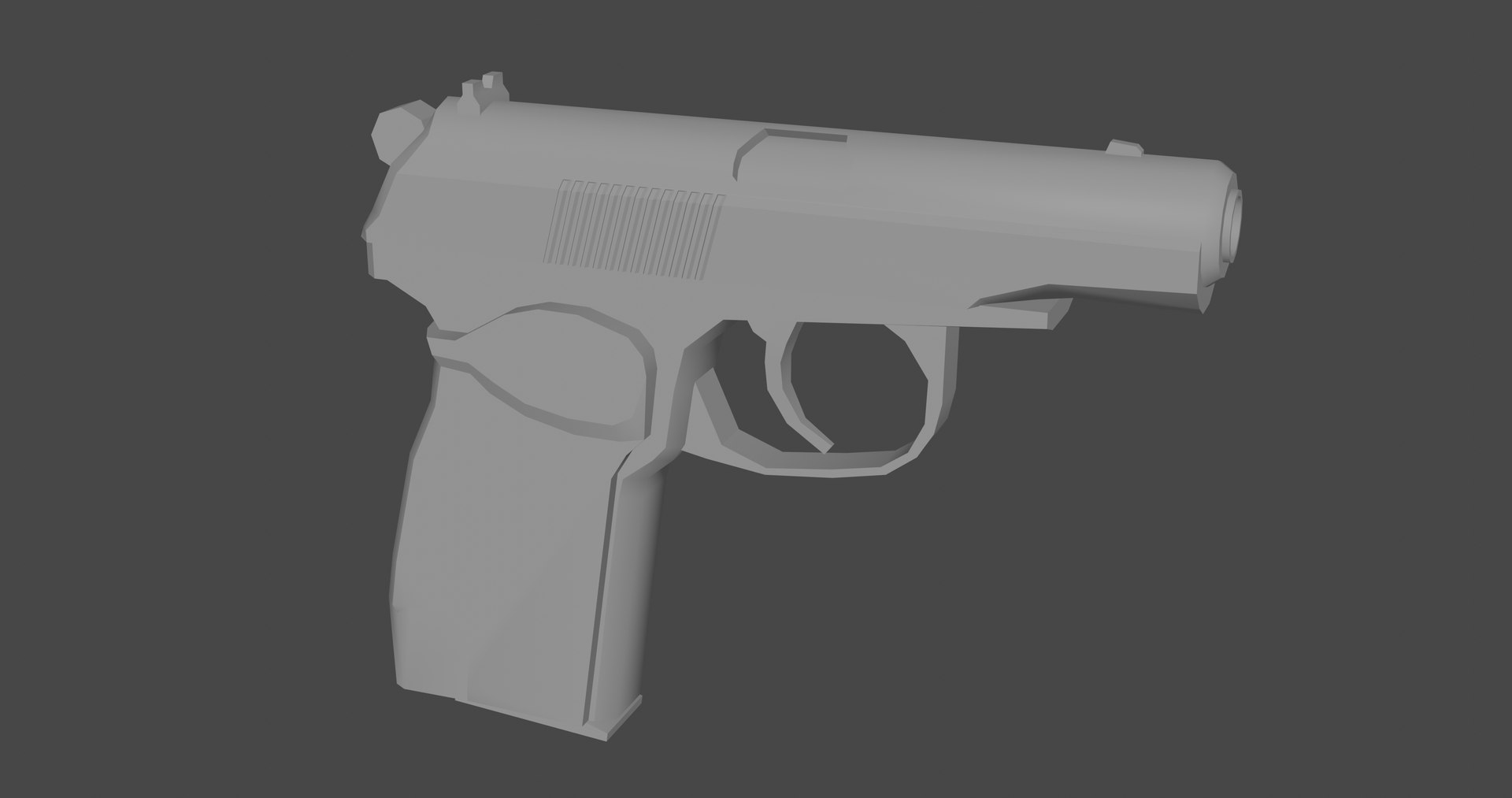 3D PM Pistol Weapons Of The Russian Army - PM Low Poly Model ...