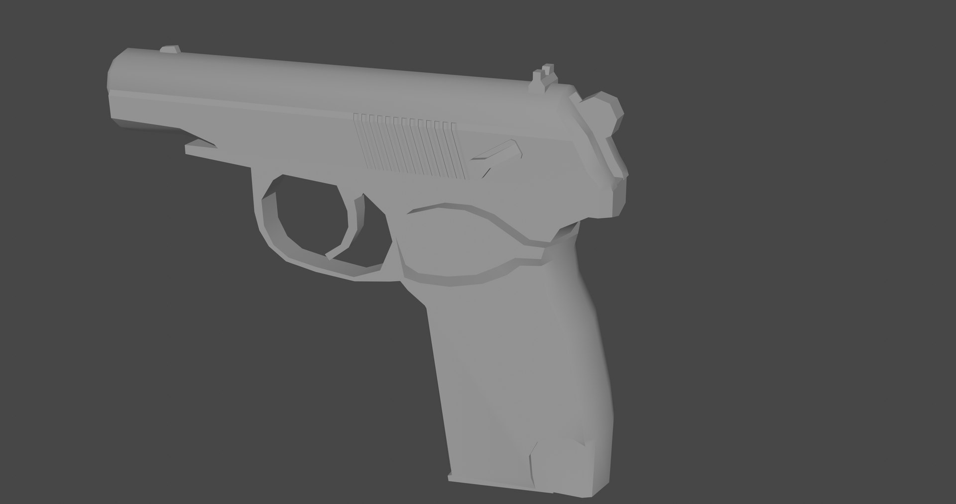3D PM Pistol Weapons Of The Russian Army - PM Low Poly Model ...