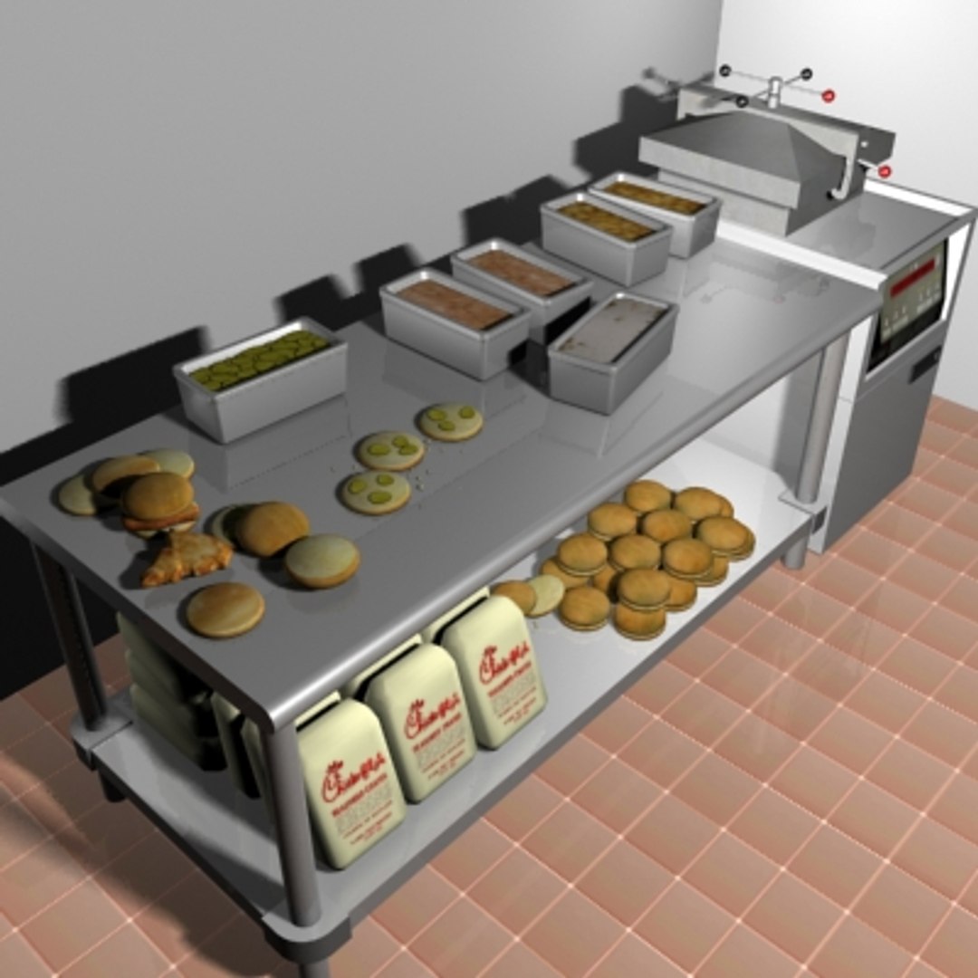 3d Stainless Steel Table Model