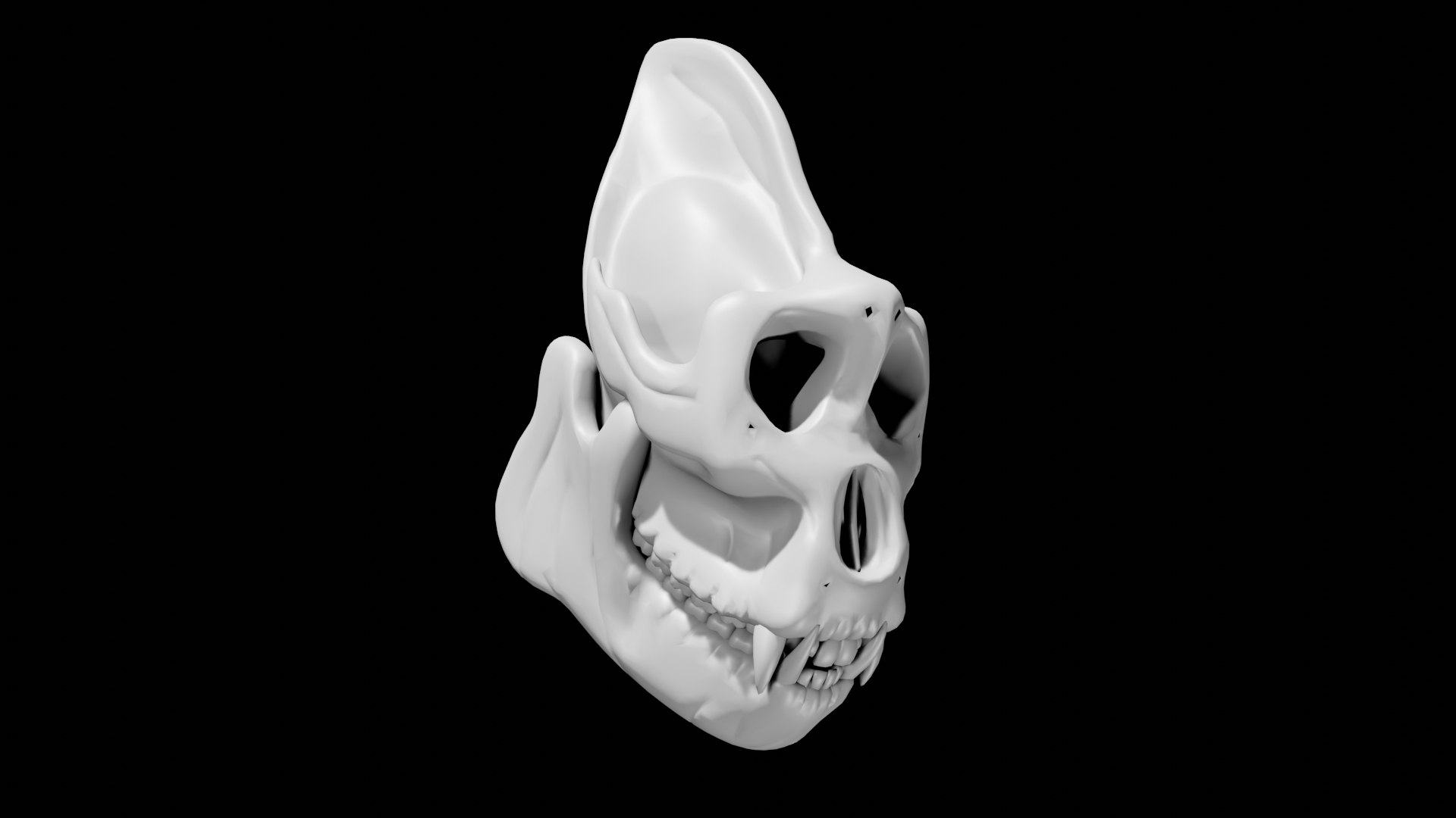 Gorilla Skull 3D - TurboSquid 1831415