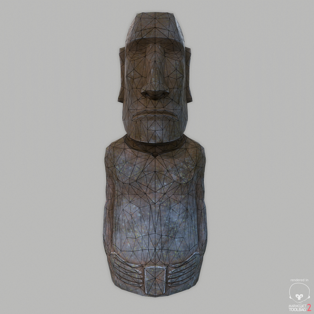 3d Easter Island Statue