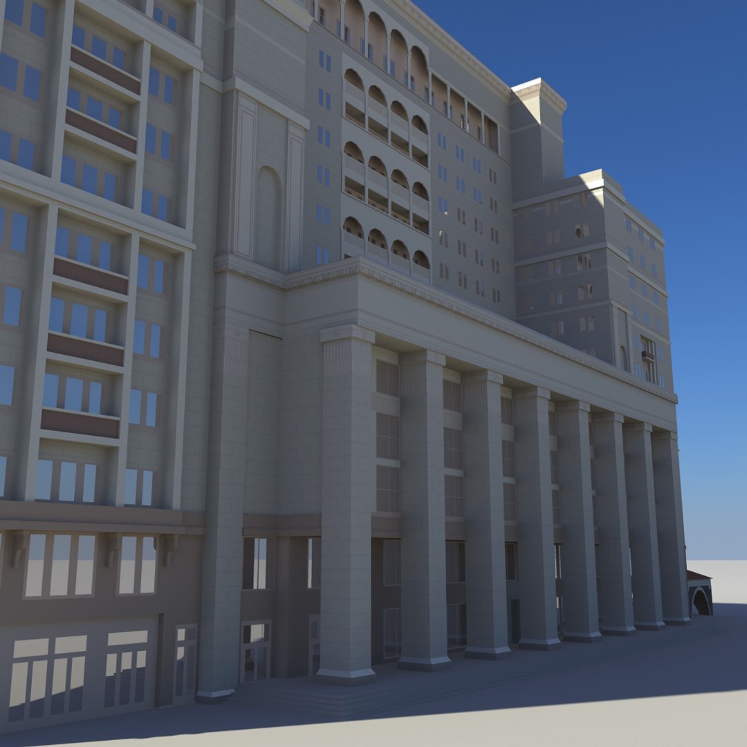 3d Model Hotel Building