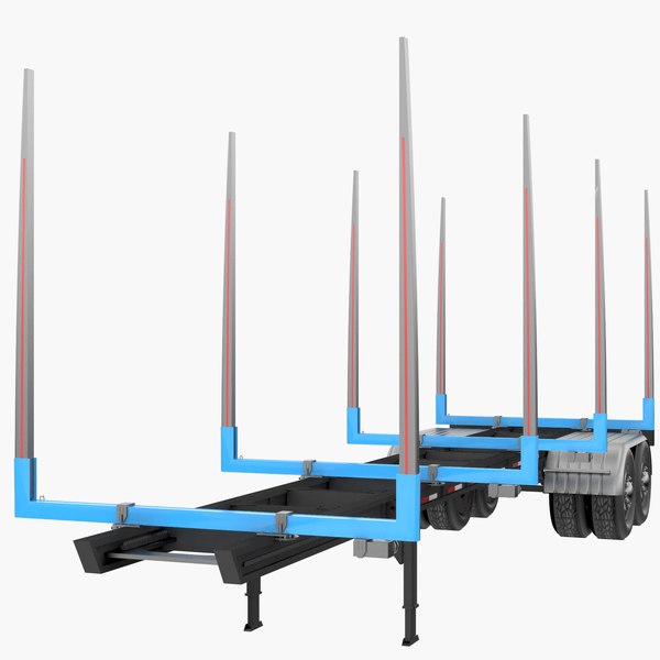 로깅 트레일러 비어 있음 3D 모델 - TurboSquid 1779119