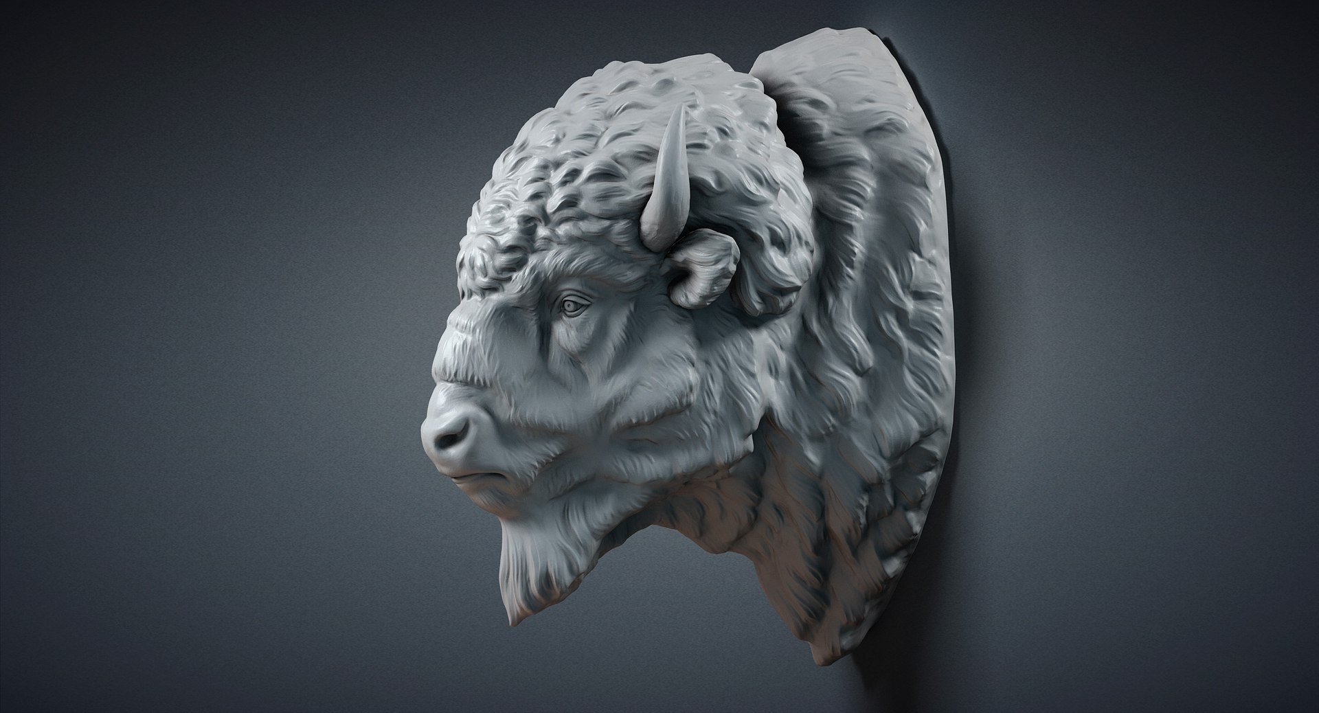 Max American Bison Buffalo Head