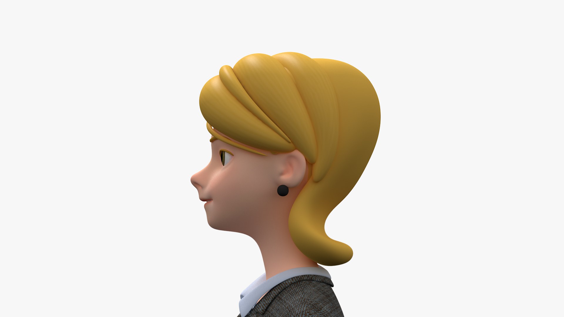 Cartoon Woman 3D - TurboSquid 1663122