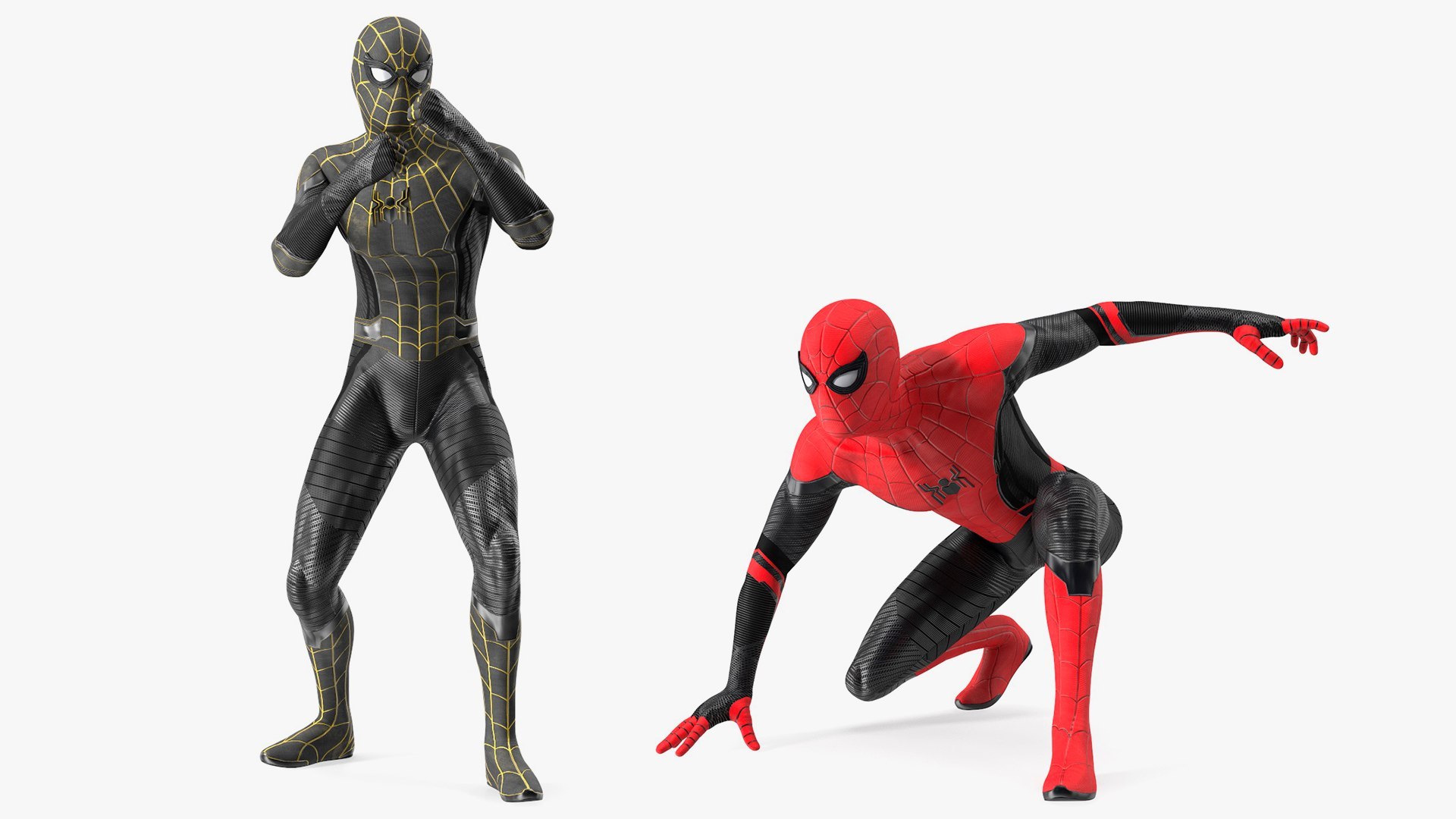 3D Spiderman Rigged Collection For Maya Model - TurboSquid 2514093