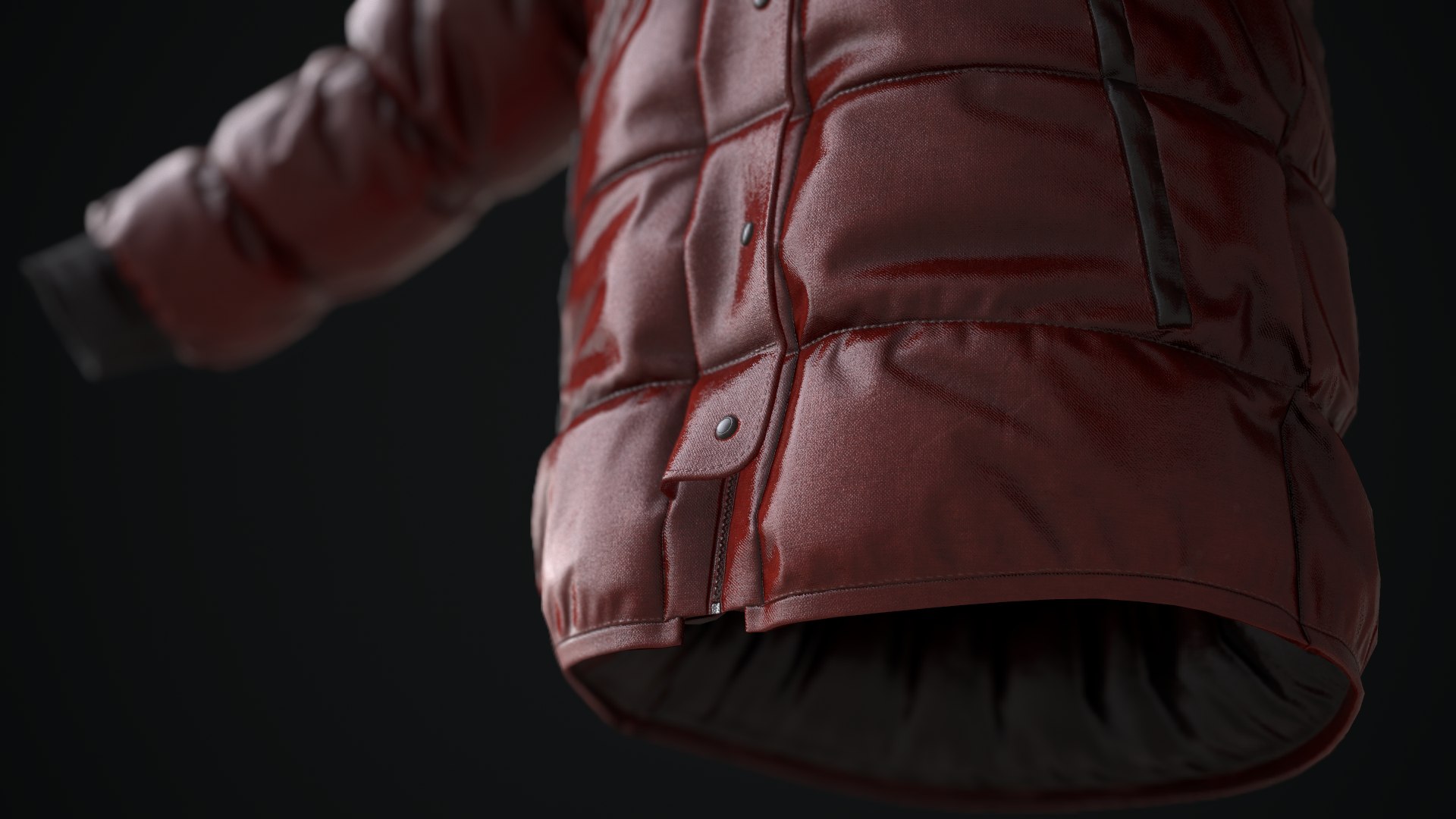 3D Winter Jacket Red Model - TurboSquid 1674569
