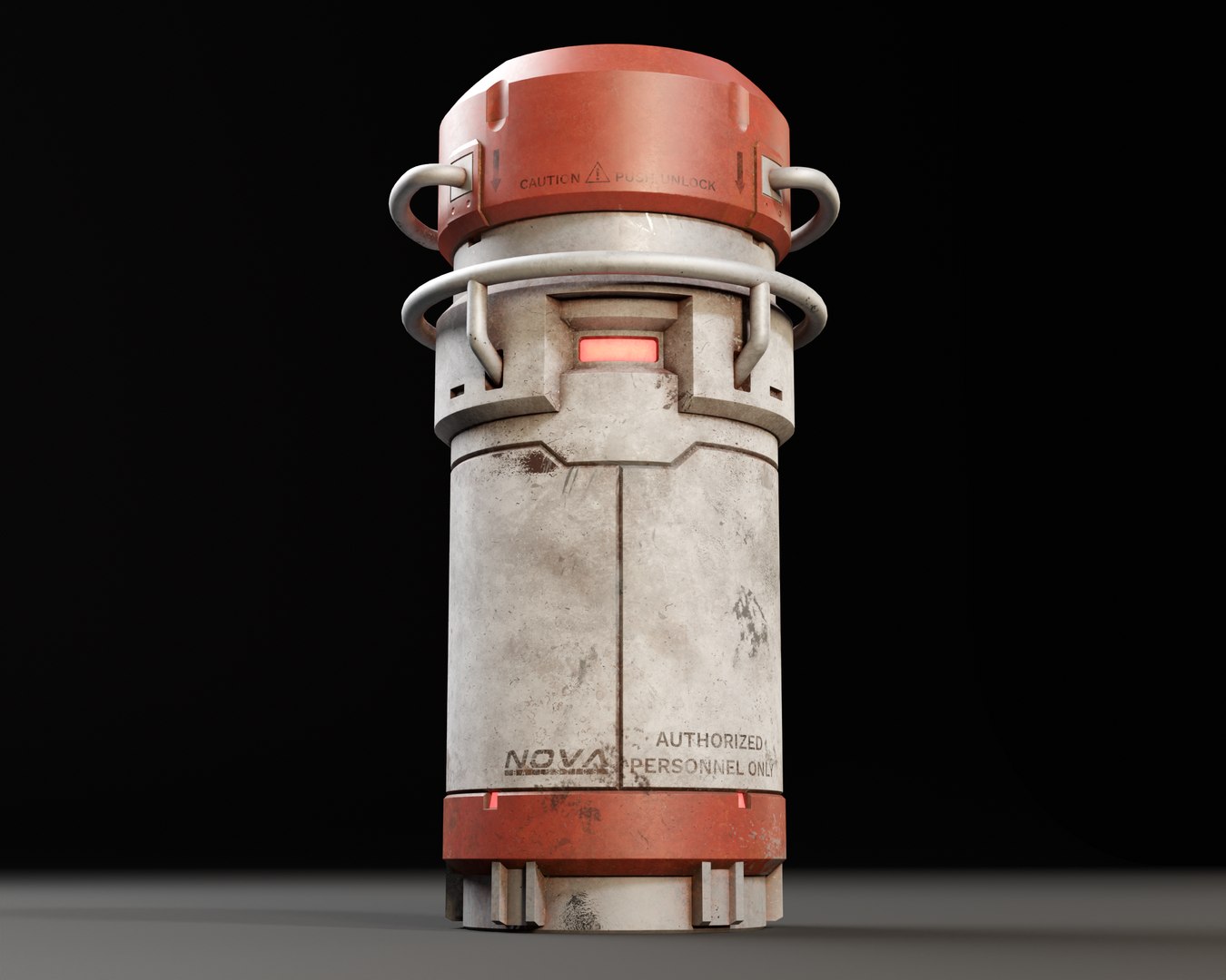 Push Unlock Sci-fi Canister 3D - TurboSquid 2355145
