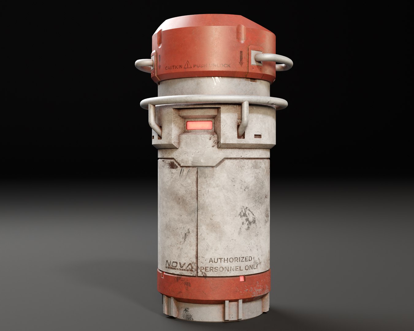 Push Unlock Sci-fi Canister 3D - TurboSquid 2355145
