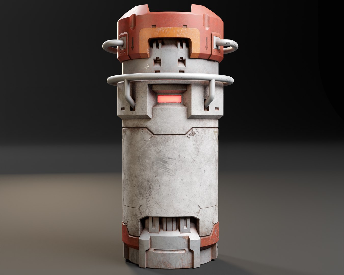 Push Unlock Sci-fi Canister 3D - TurboSquid 2355145
