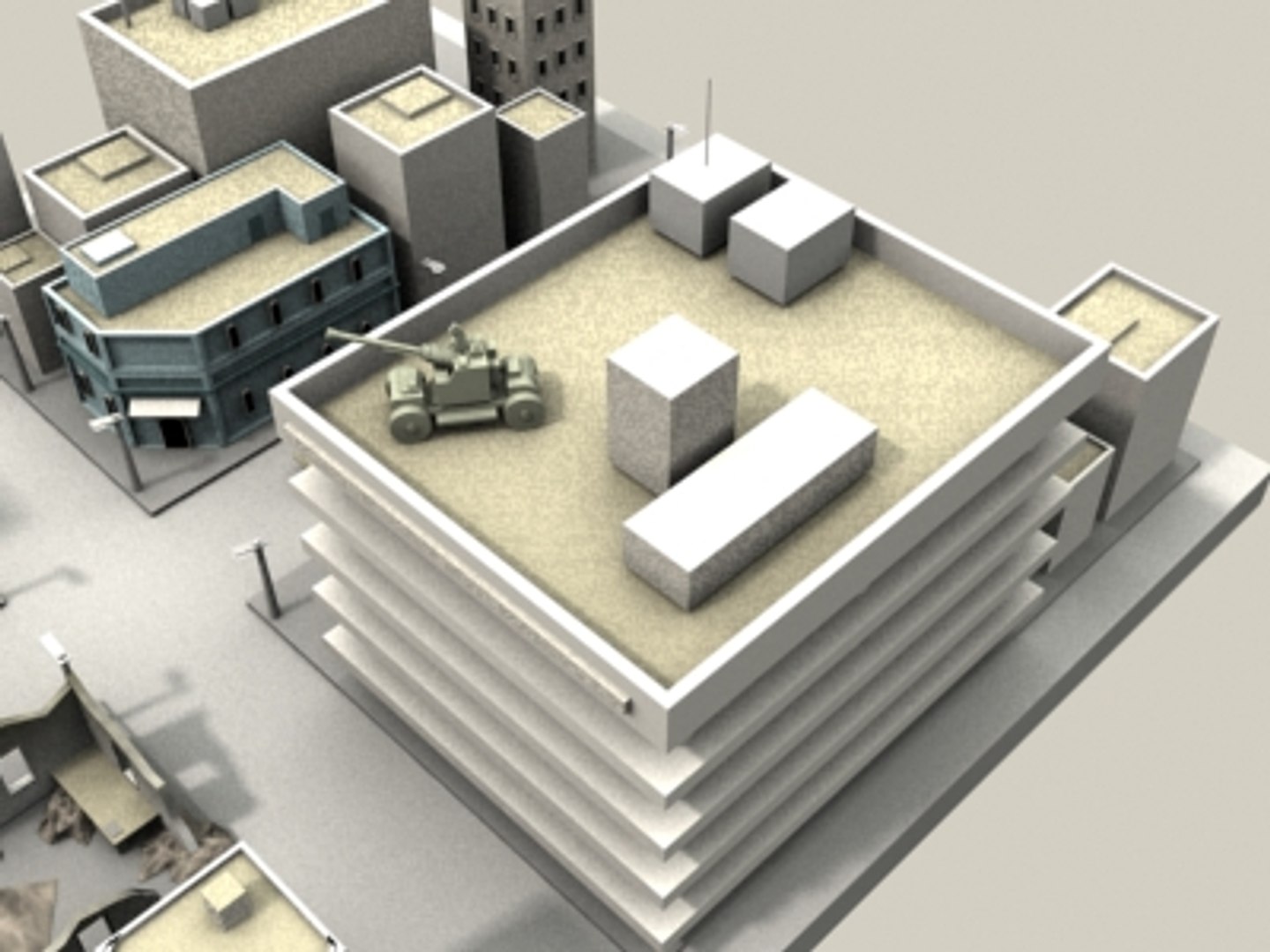 Urban Combat Scenario Builder 3d Model