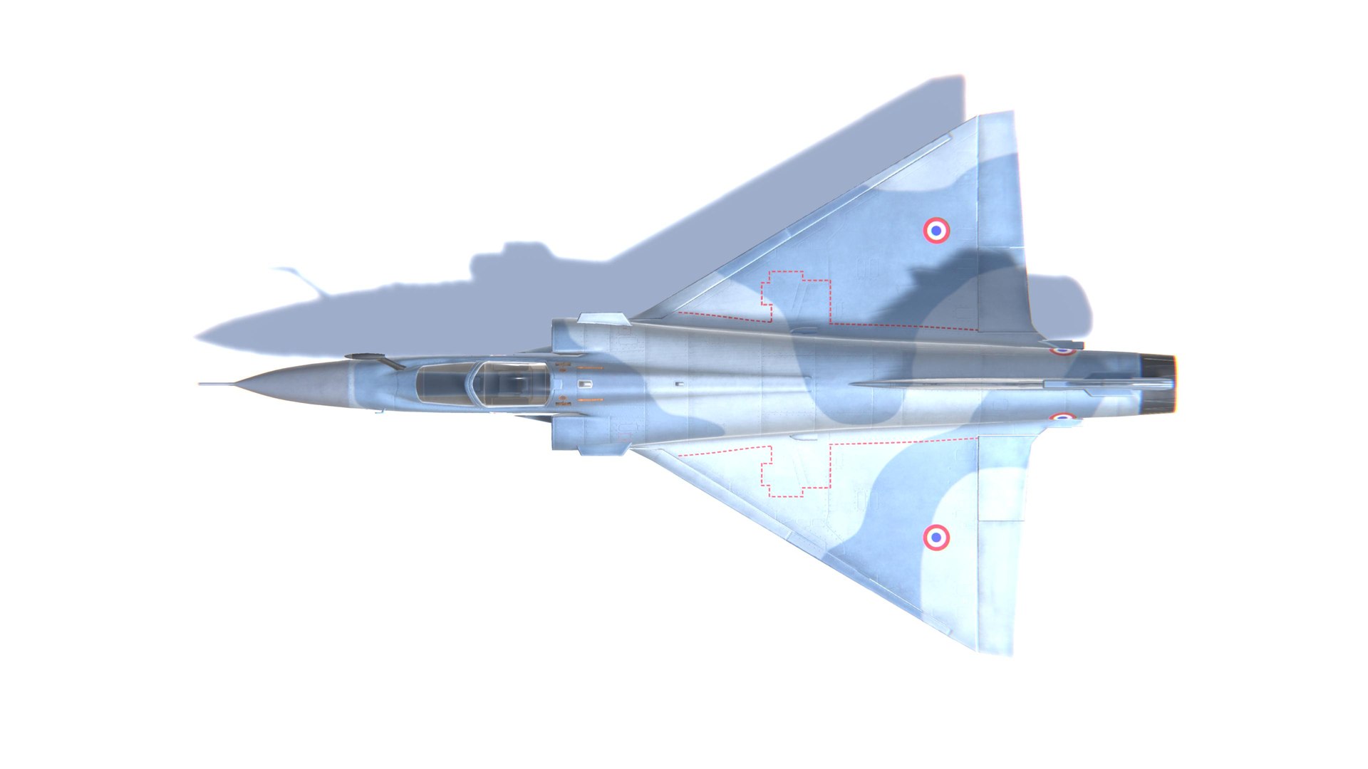 Mirage 2000 Jet Fighter Aircraft Low-poly 3D model 3D - TurboSquid 1799448