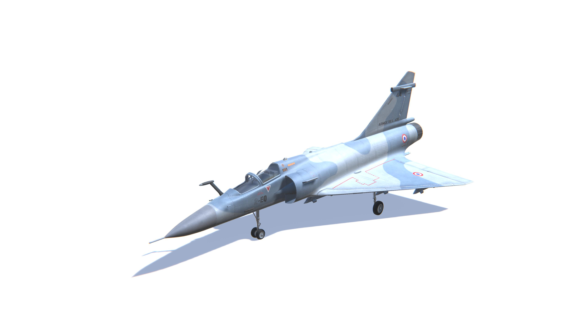 Mirage 2000 Jet Fighter Aircraft Low-poly 3D model 3D - TurboSquid 1799448
