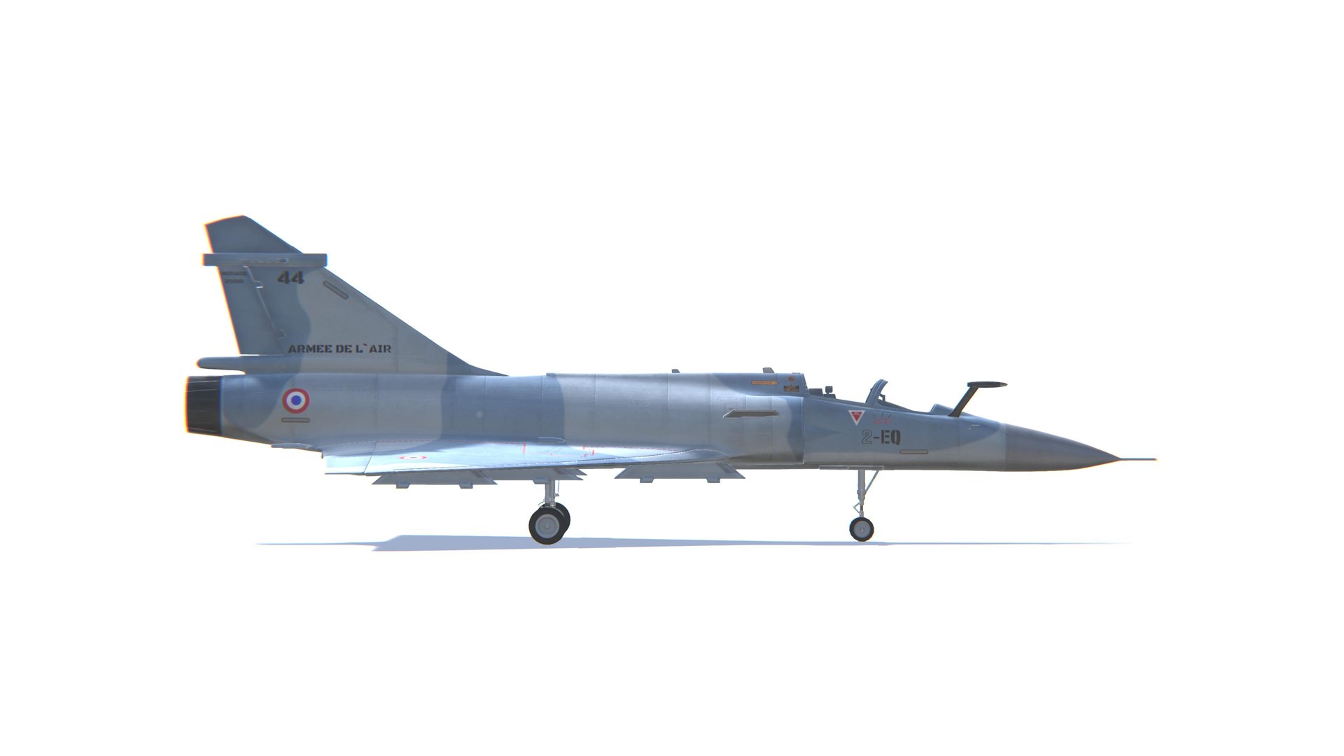 Mirage 2000 Jet Fighter Aircraft Low-poly 3D model 3D - TurboSquid 1799448