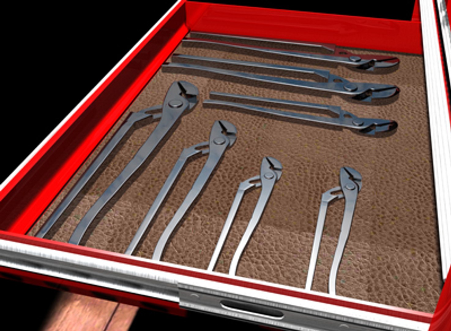 3d model craftsman hand tools rolling