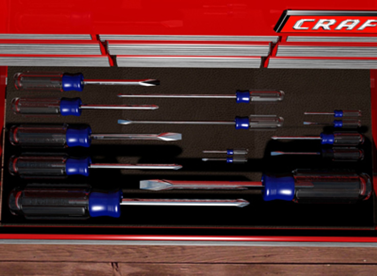 3d model craftsman hand tools rolling