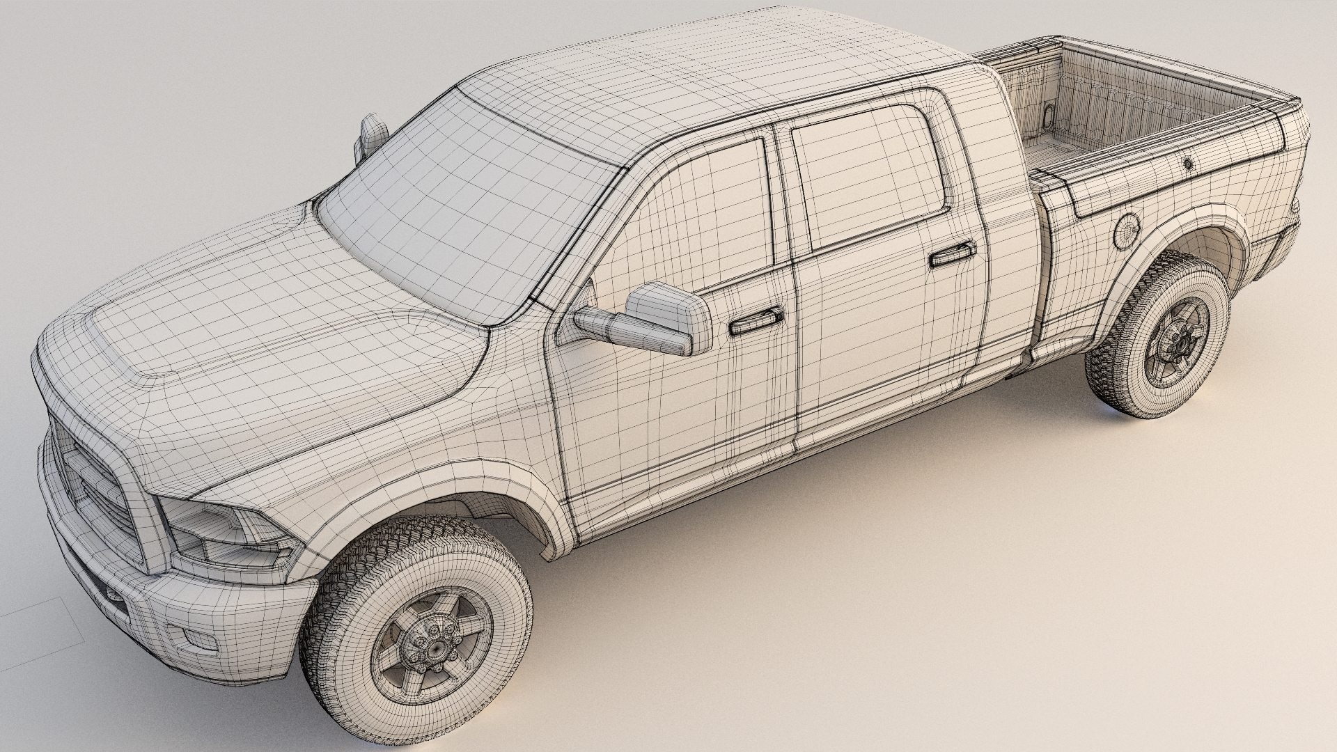 3D Ram 2500 Mega - TurboSquid 1529239
