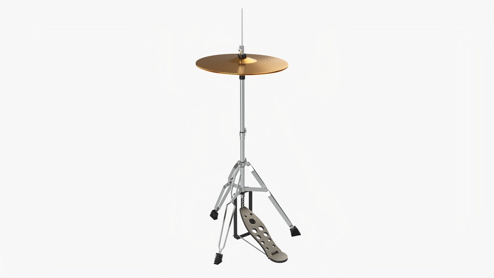 3D Hi-Hat Cymbals On Stand Model - TurboSquid 1770708