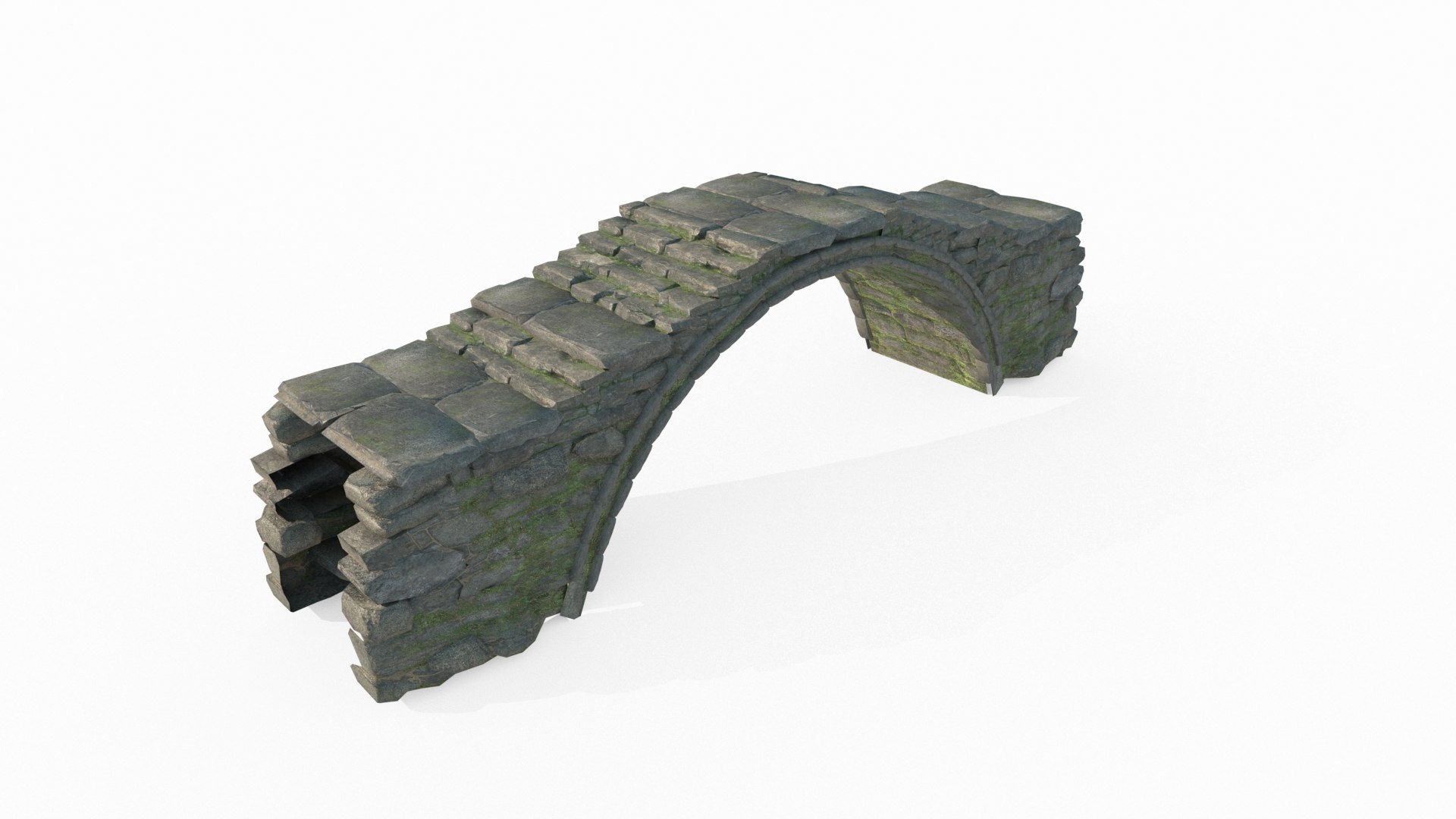 3D Asian Ancient Architecture Stone Bridge - TurboSquid 2134867