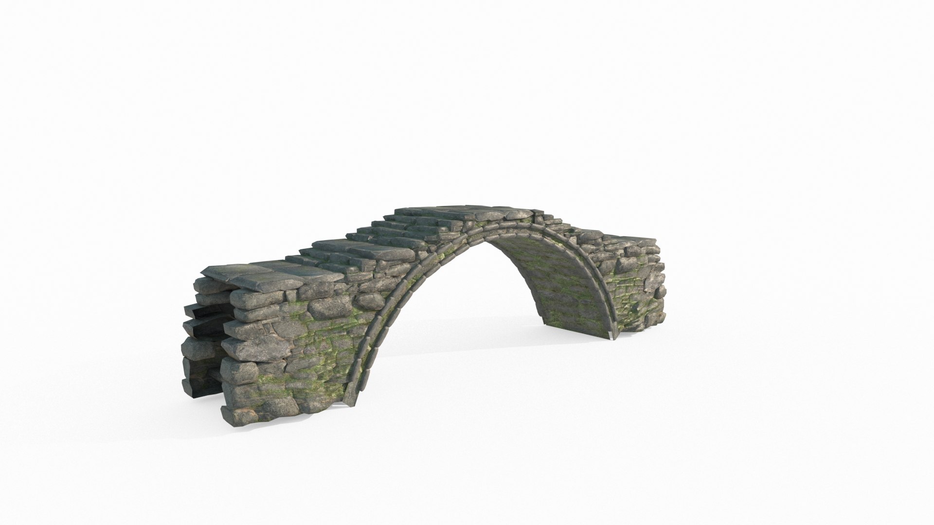 3D Asian Ancient Architecture Stone Bridge - TurboSquid 2134867
