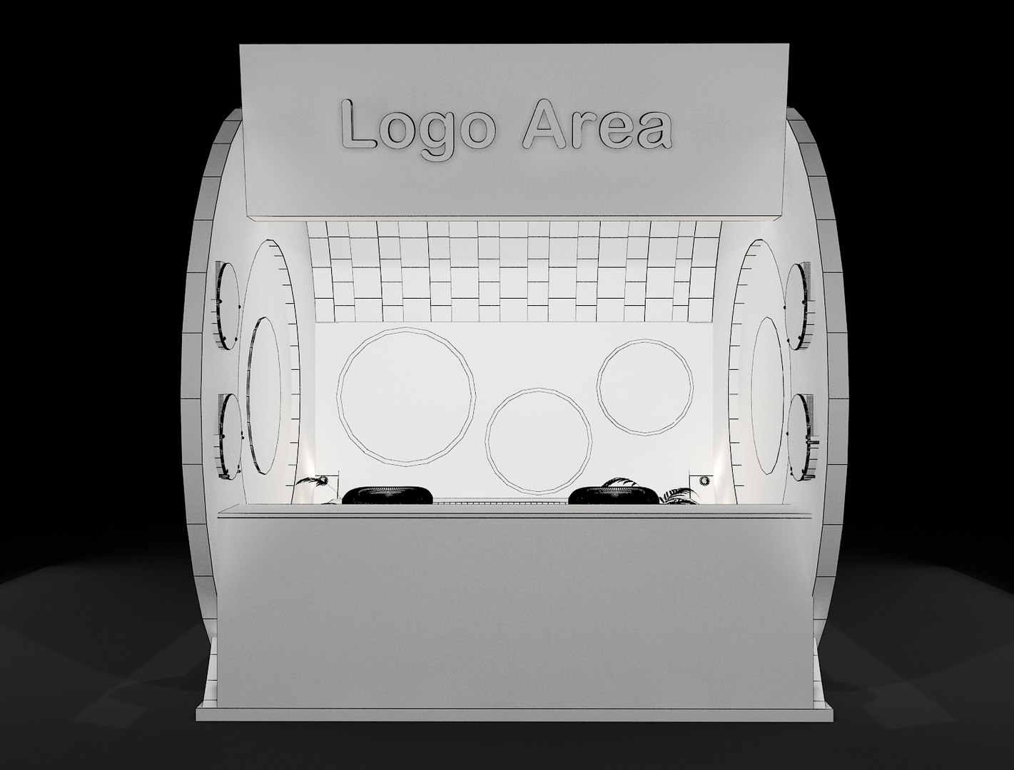 3d Booth Exhibition Stand Model