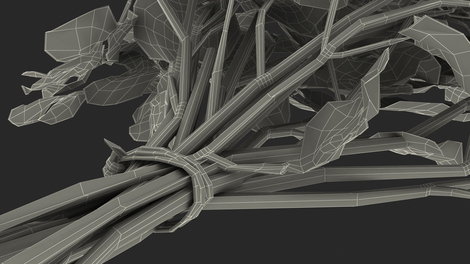 Cilantro Bunch With Rope Fur 3D model - TurboSquid 1886145