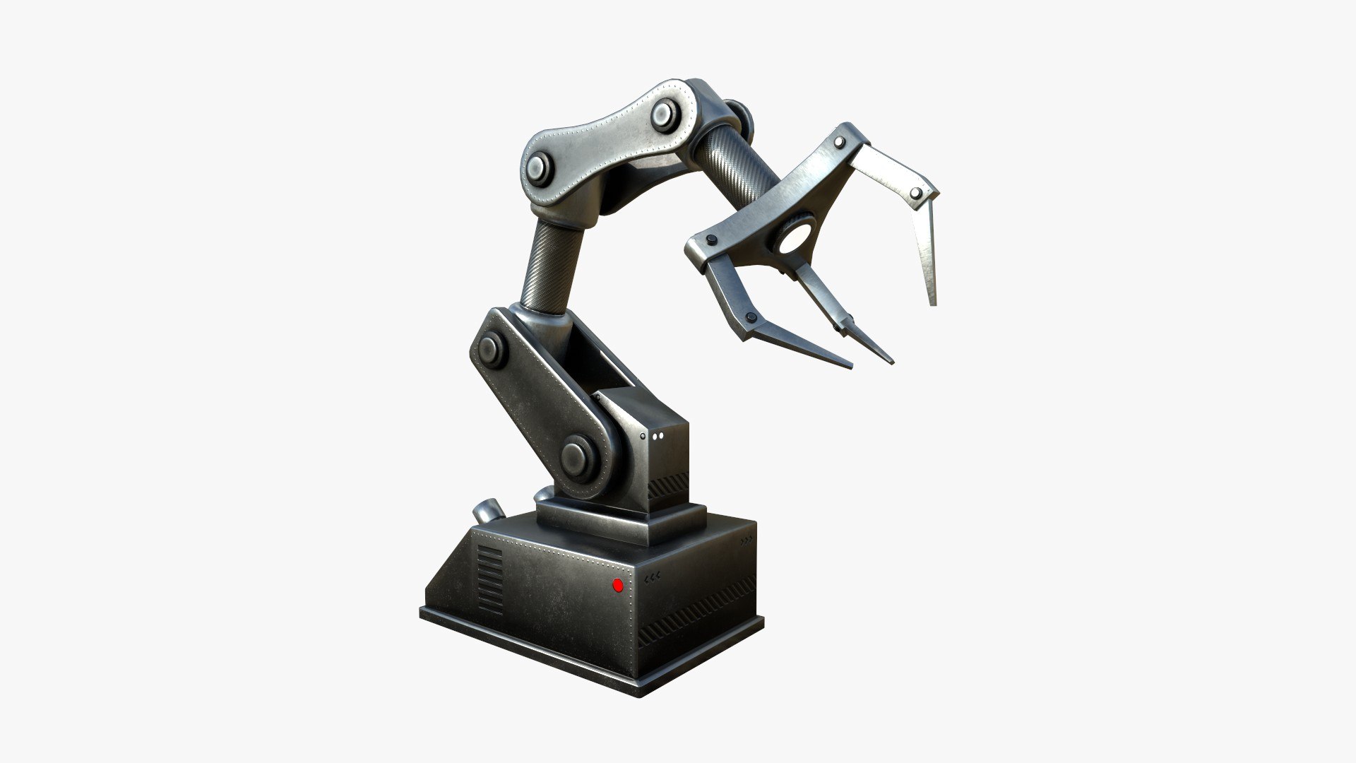 3D Robotic Hand A01 Dark Steel - Machinery Industrial Design model ...
