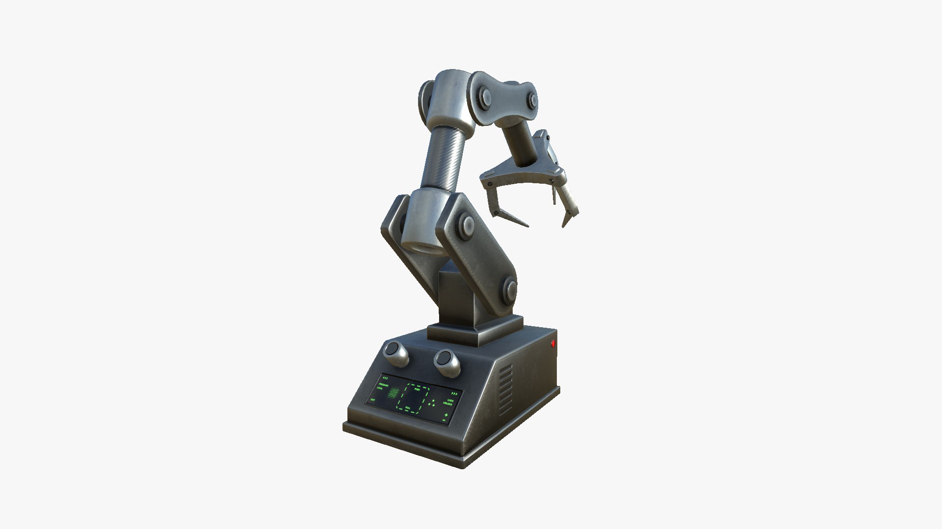 3D Robotic Hand A01 Dark Steel - Machinery Industrial Design Model ...