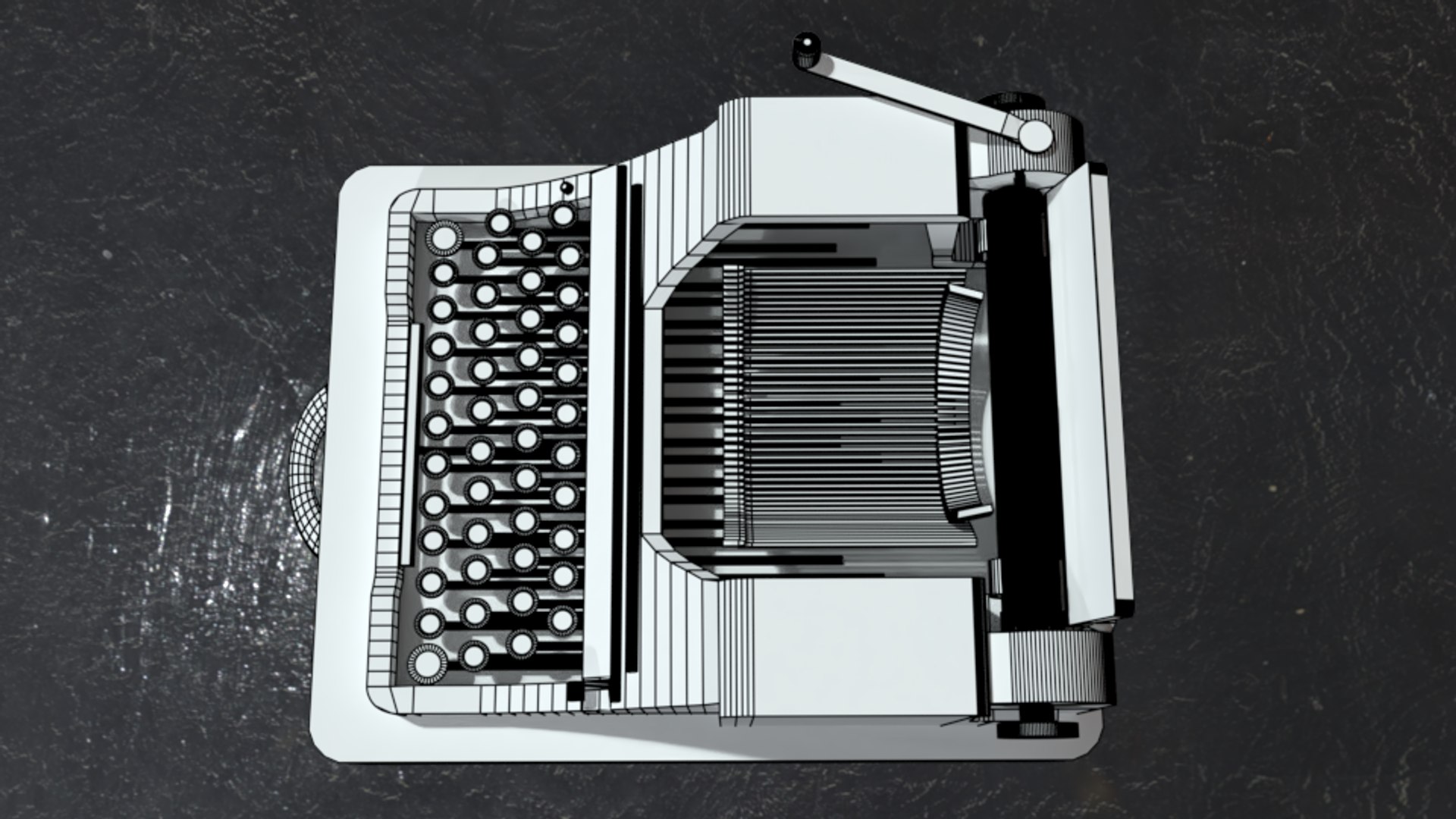 Typewriter 3D Model - TurboSquid 1568322