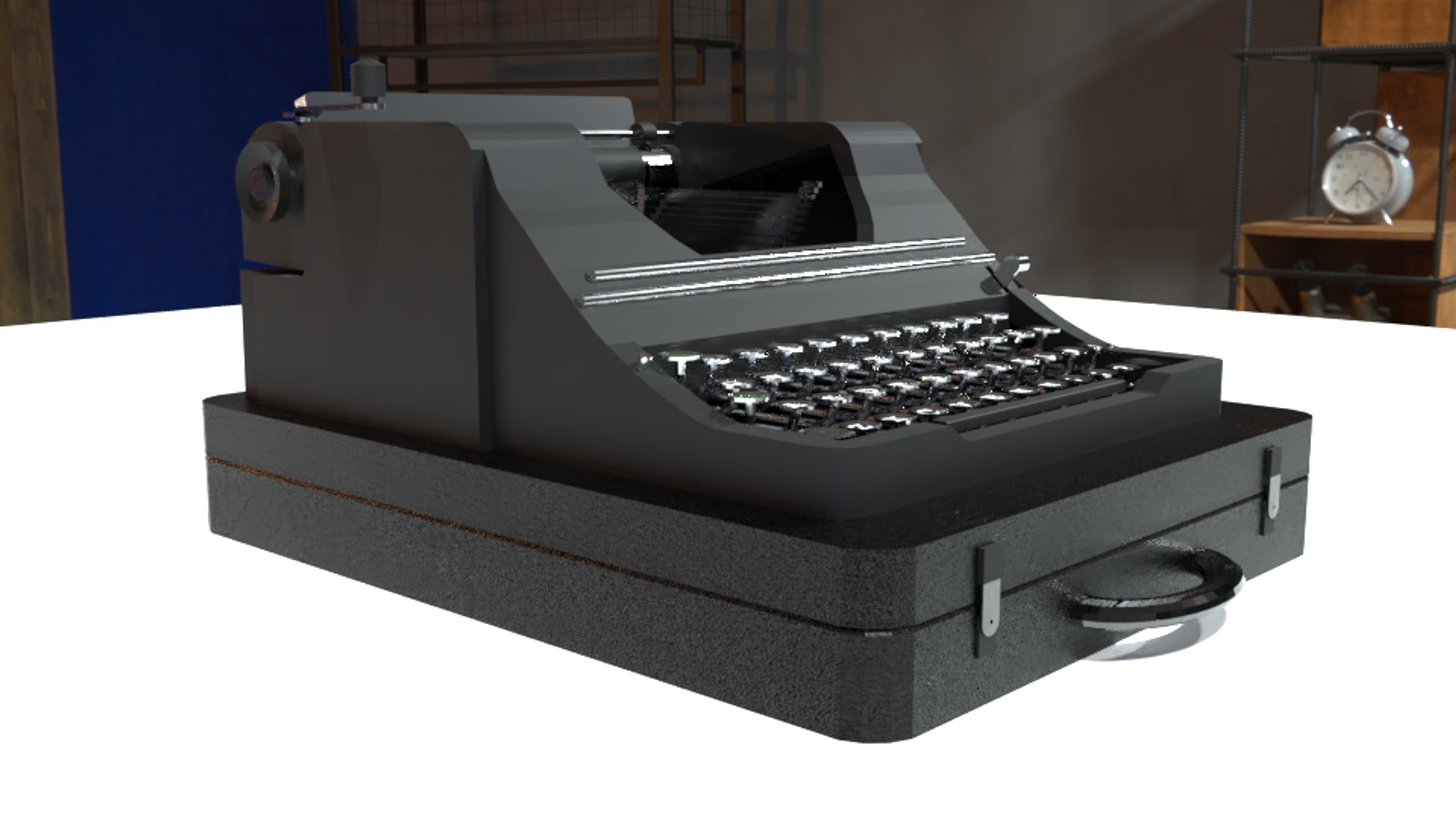 Typewriter 3D Model - TurboSquid 1568322