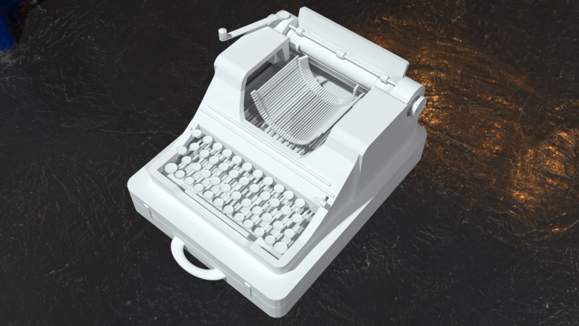 Typewriter 3D Model - TurboSquid 1568322