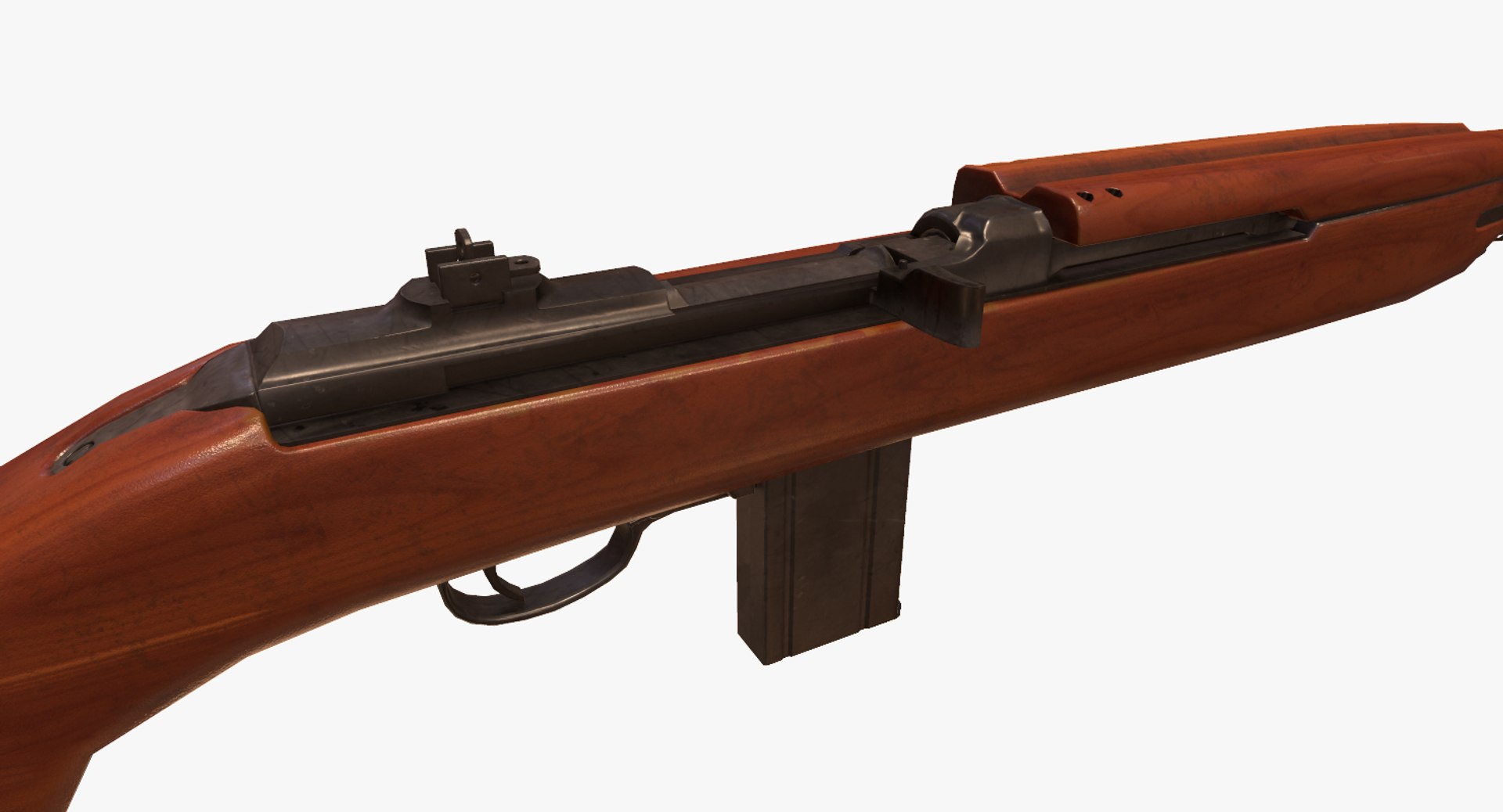 3d Model M1 Carbine Rifle Gun