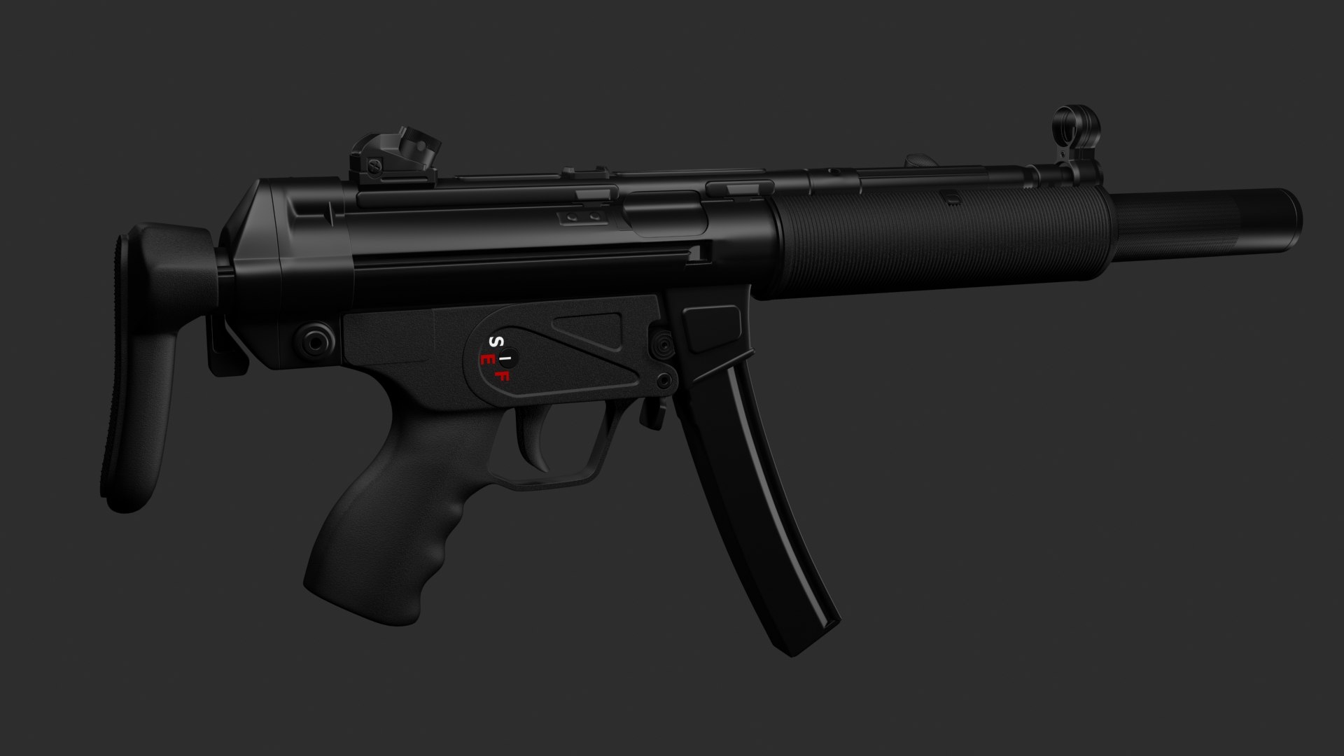 3d model h k mp5