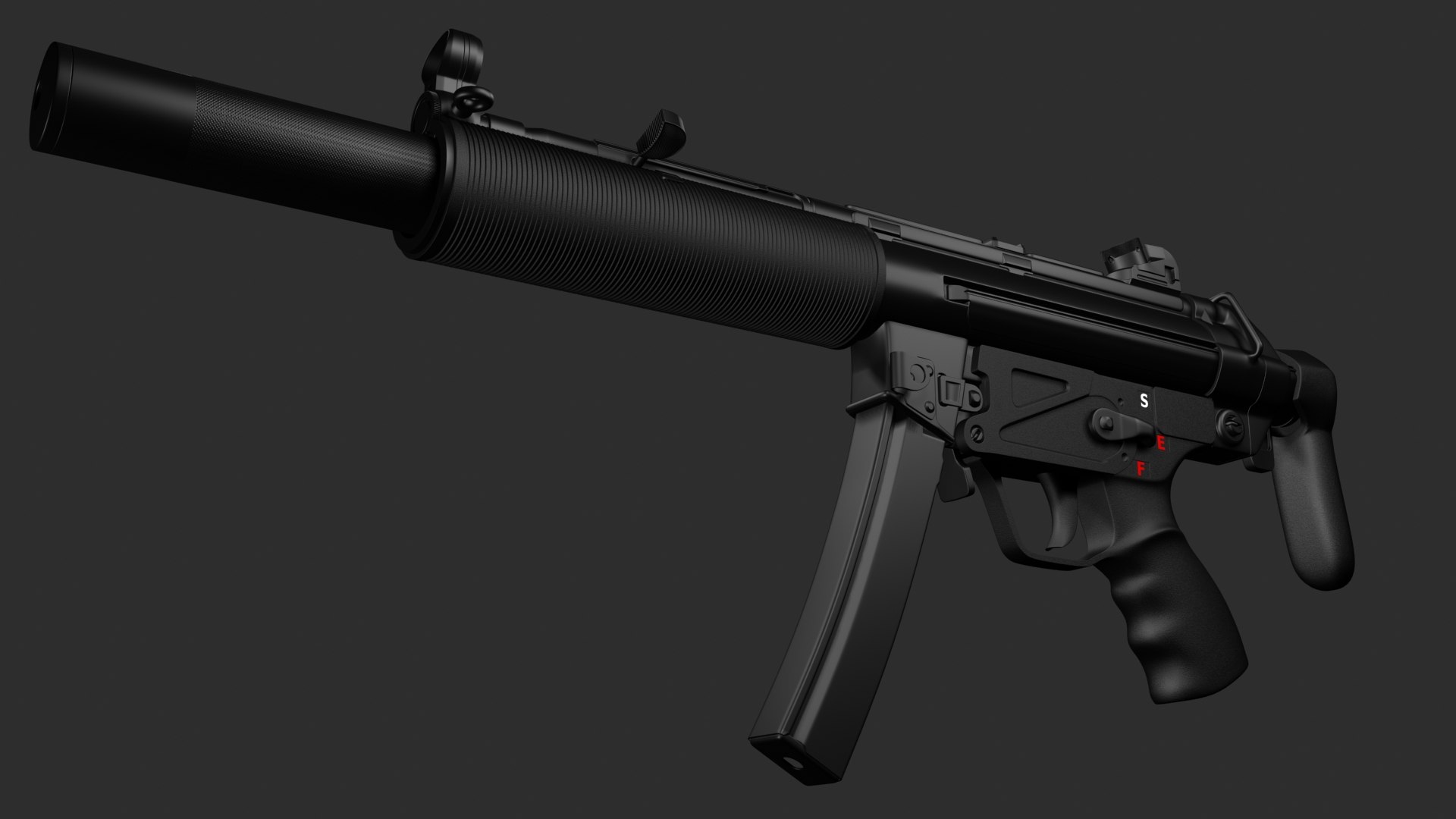 3d model h k mp5